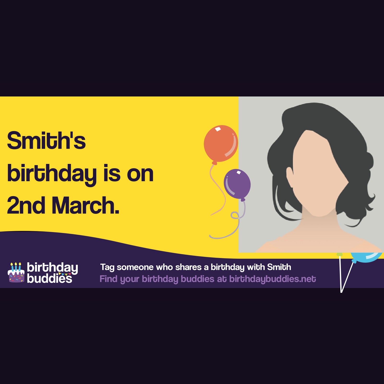 Smith's birthday is 2nd March 2001