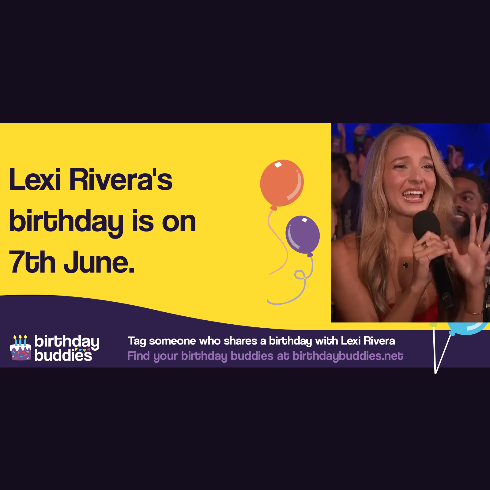 Lexi Rivera's birthday is 7th June 2001