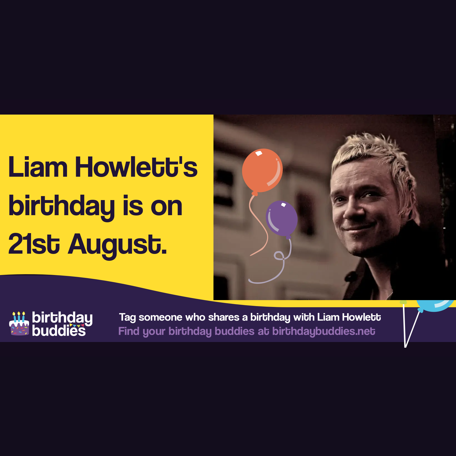 Liam Howlett's birthday is 21st August 1971