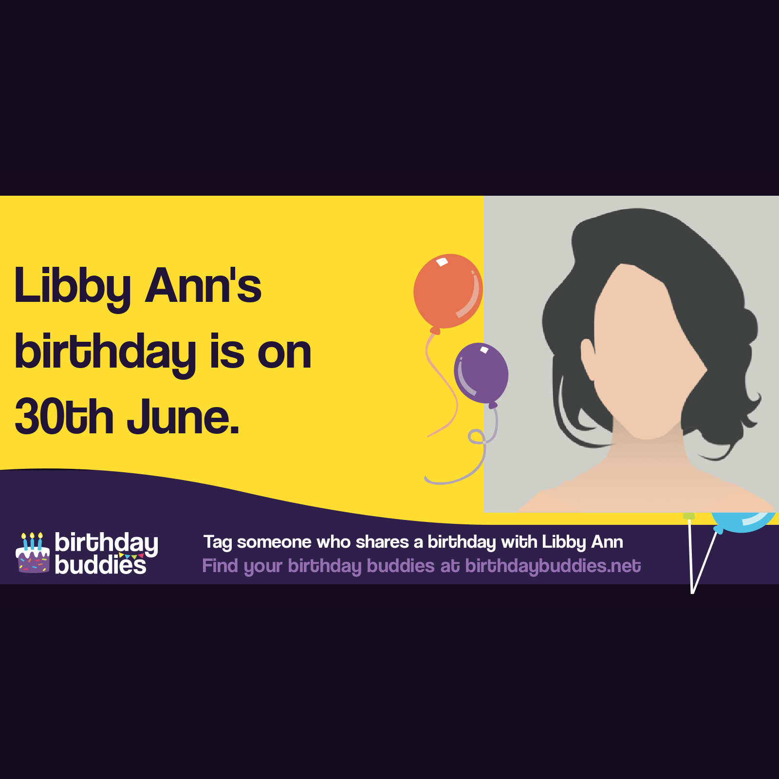 Libby Ann's birthday was 30th June 1949