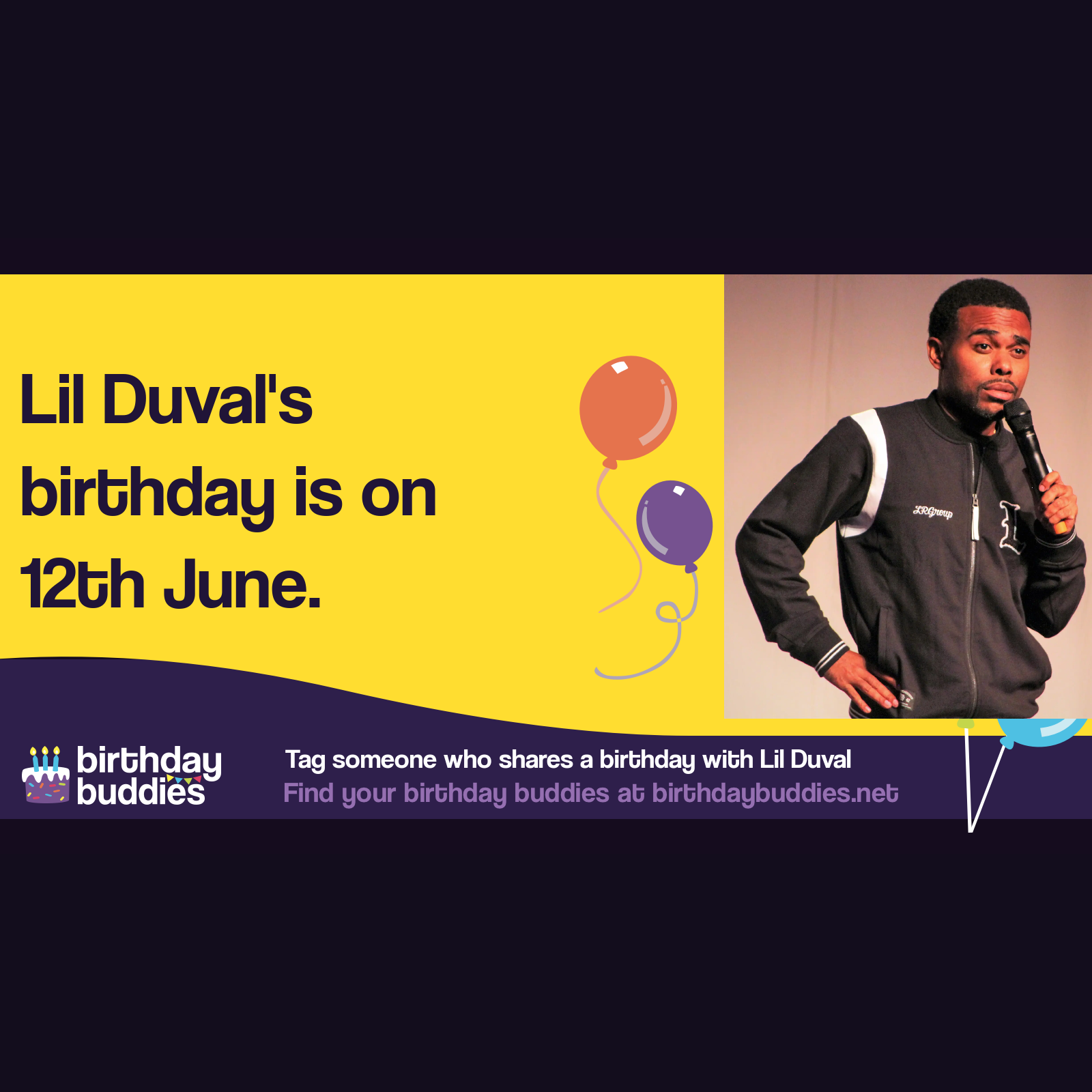 Lil Duval's birthday is 12th June 1977