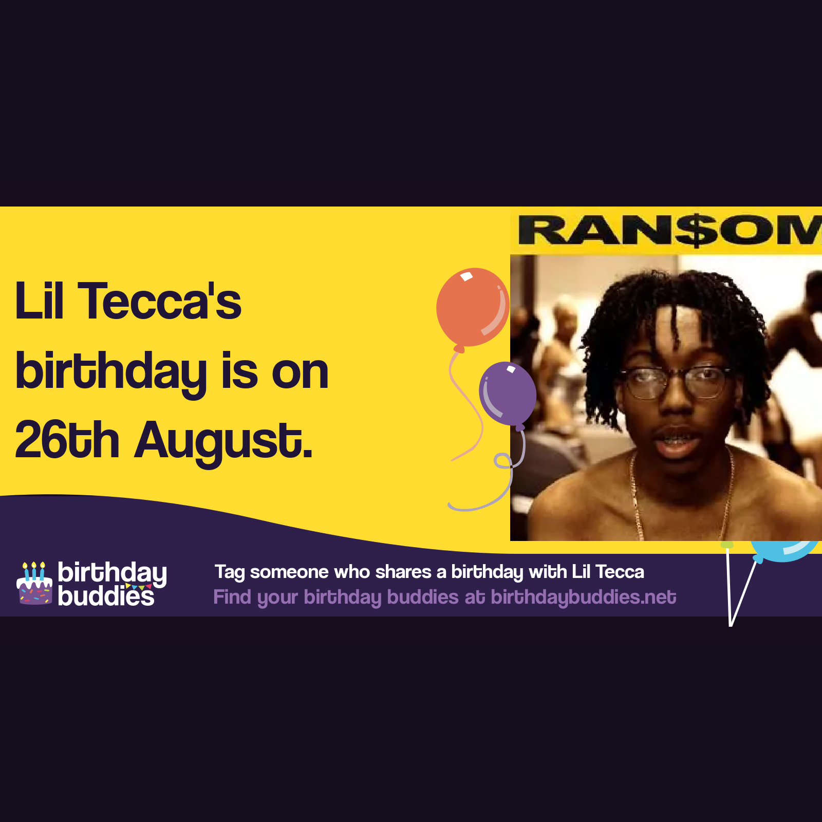 Lil Tecca's birthday is 26th August 2002
