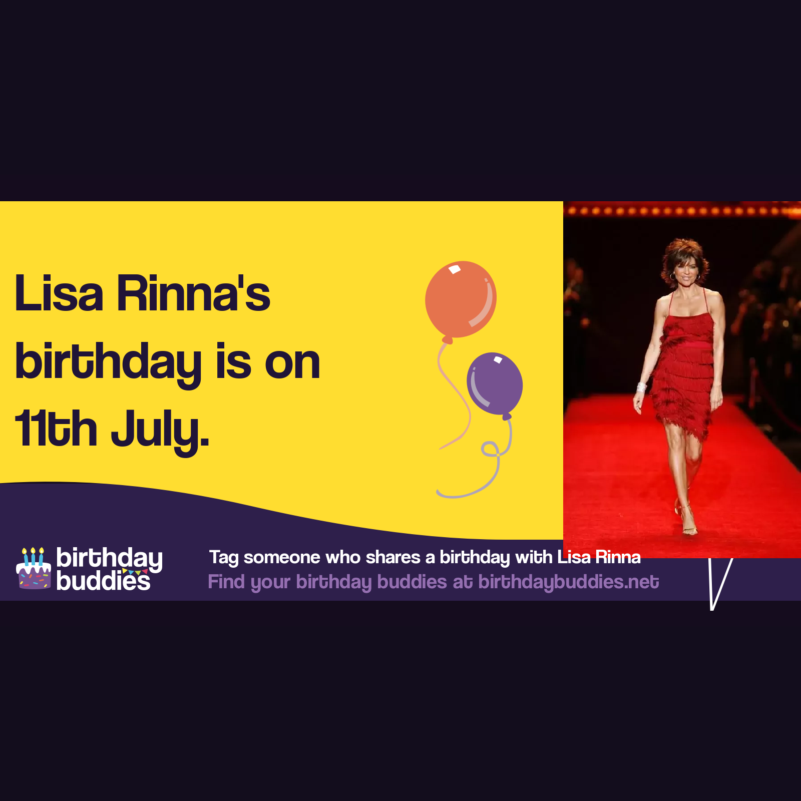 Lisa Rinna's birthday is 11th July 1963 Lisa Rinna's birthday is 11th July 1963