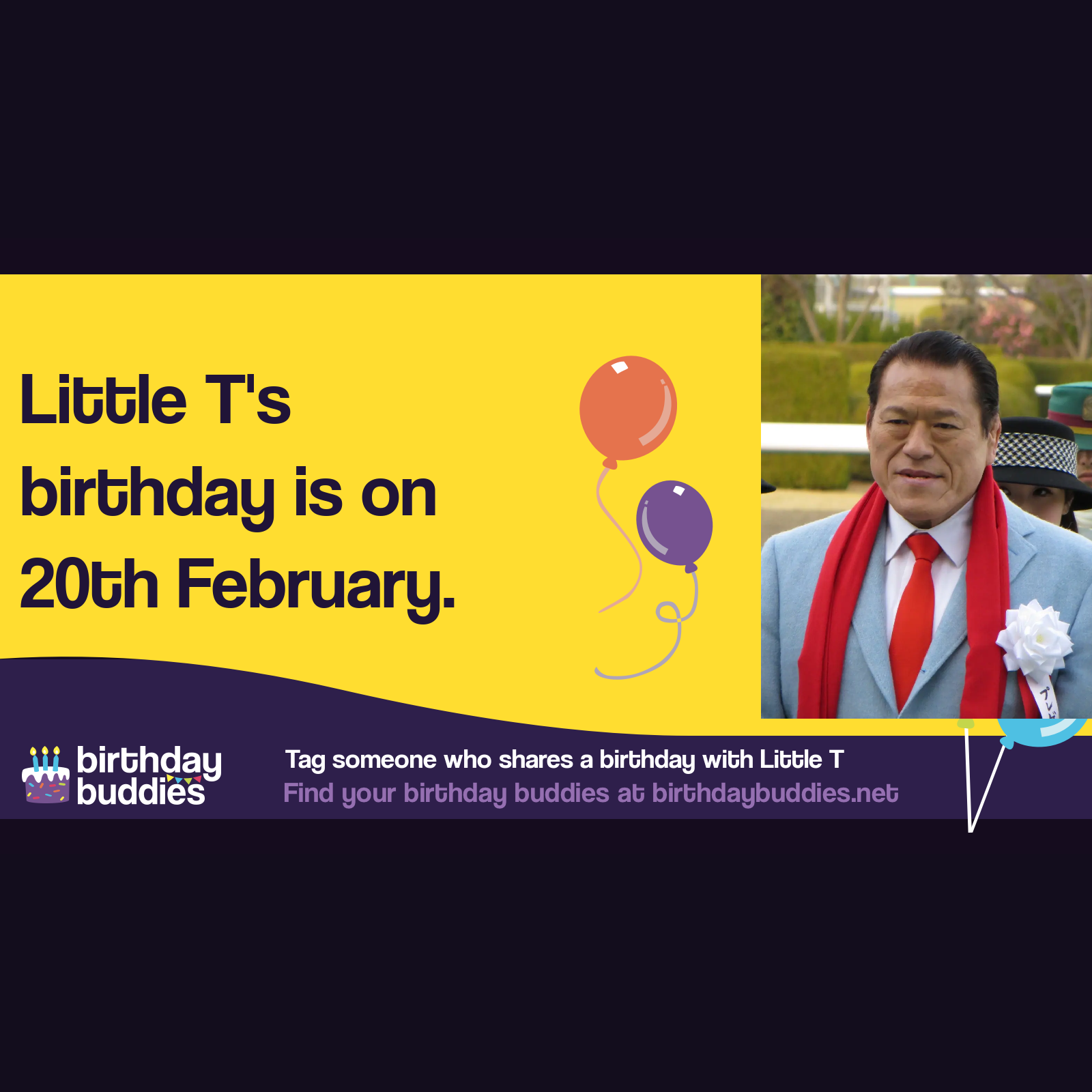 Little T's birthday was 20th February 1943