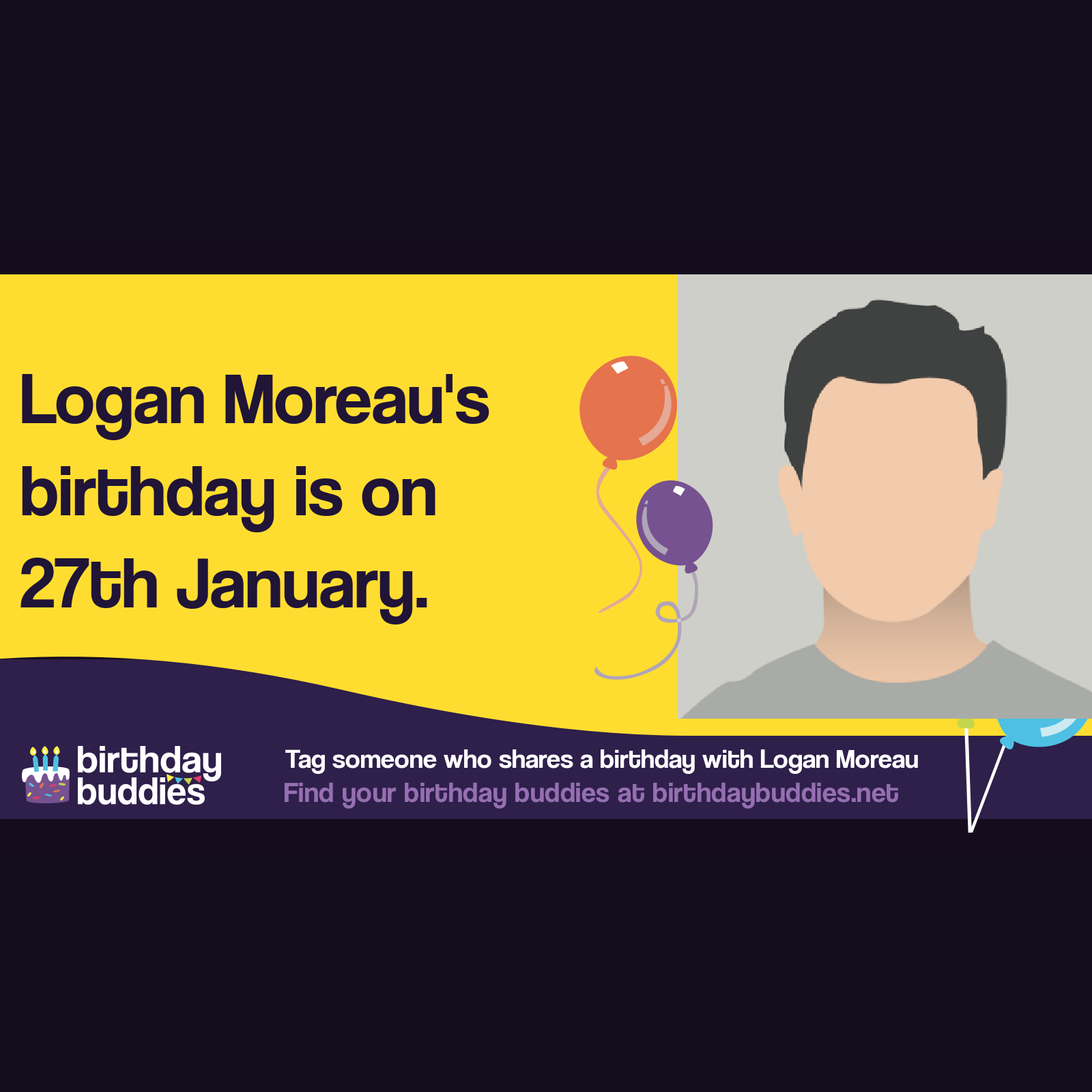 Logan Moreau's birthday is 27th January 2012