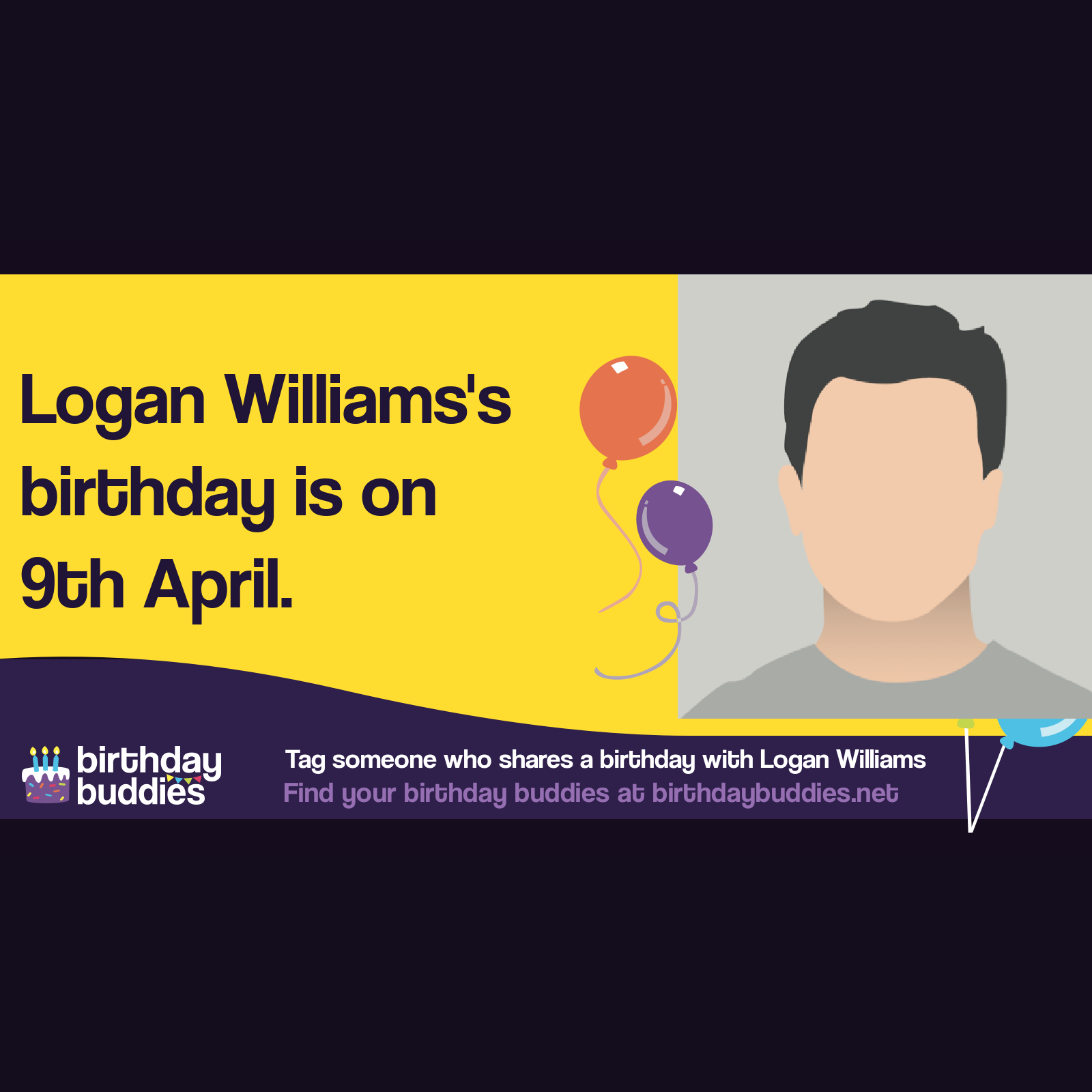 Logan Williams's birthday was 9th April 2003