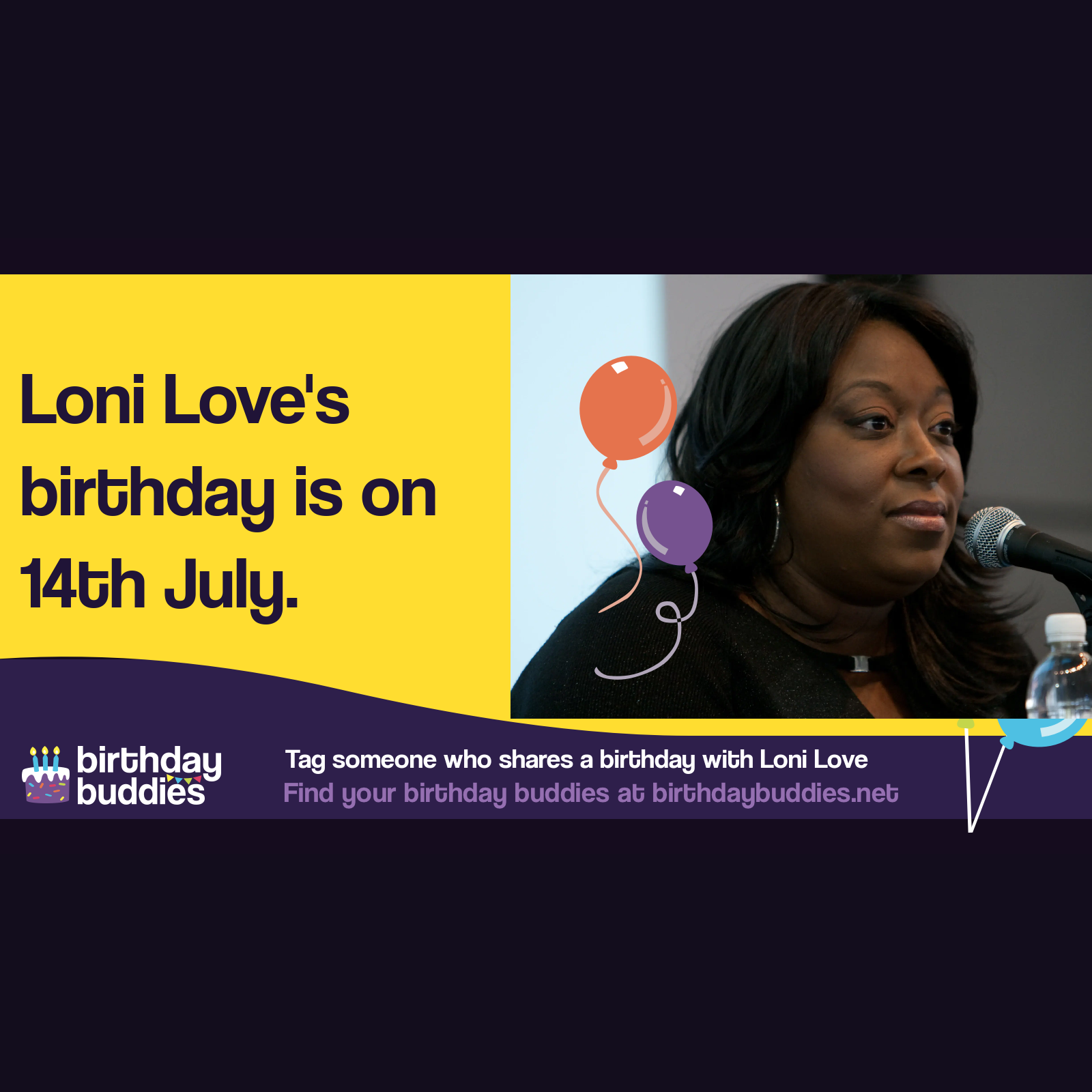 Loni Love's birthday is 14th July 1971