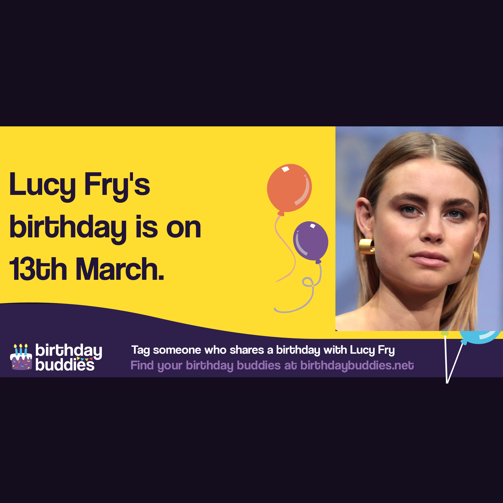 Lucy Fry's birthday is 13th March 1992