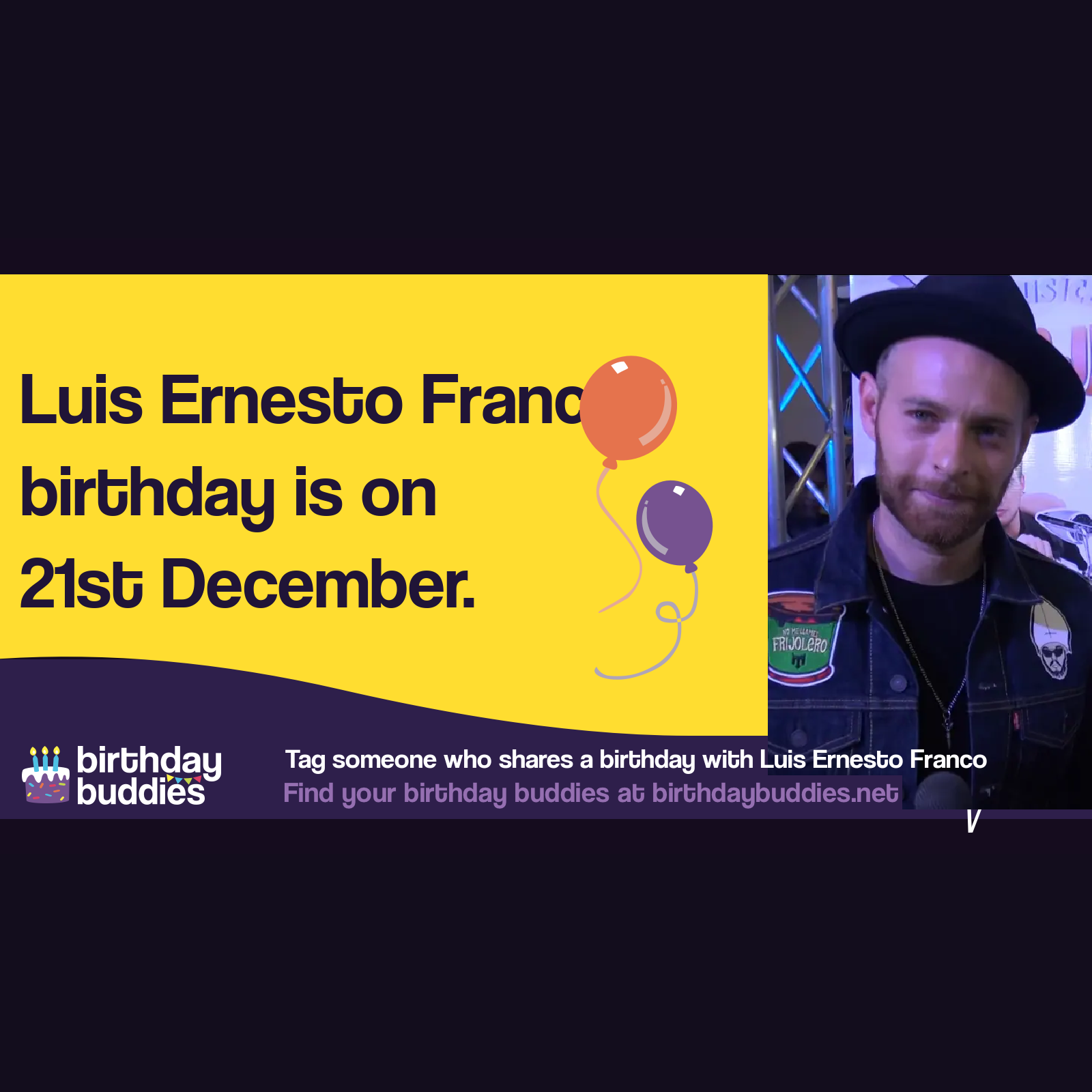 Luis Ernesto Franco's birthday is 21st December 1983