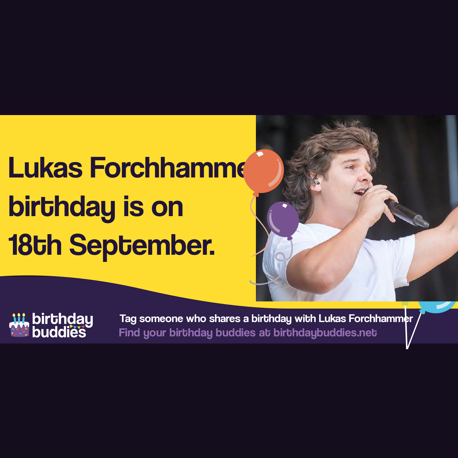 Lukas Forchhammer's birthday is 18th September 1988