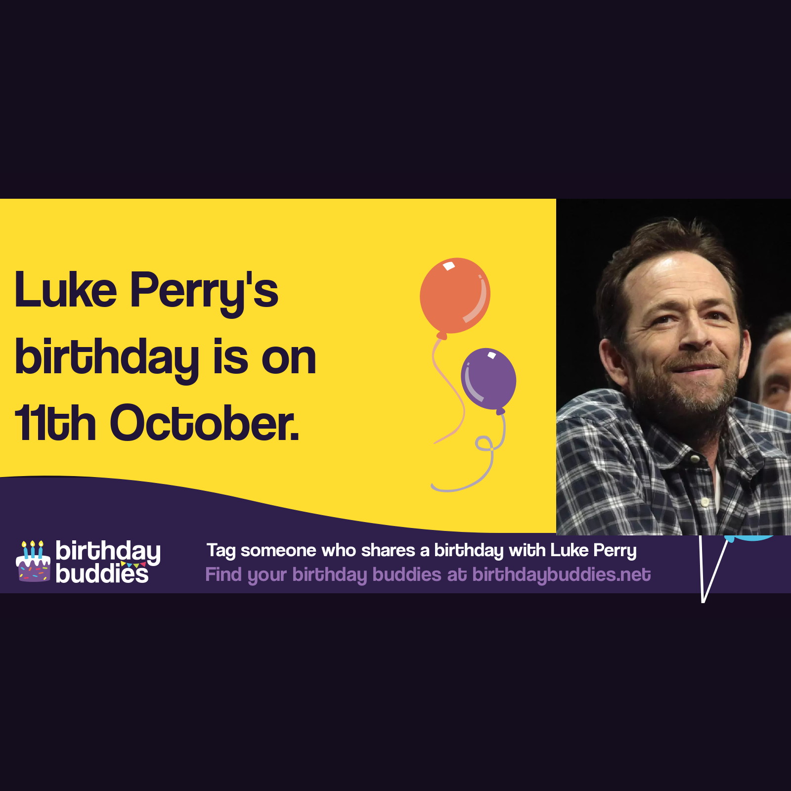 Luke Perry's birthday was 11th October 1966