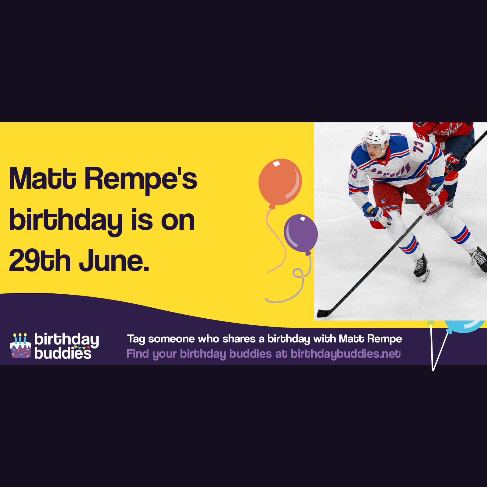 Matt Rempe's birthday is 29th June 2002