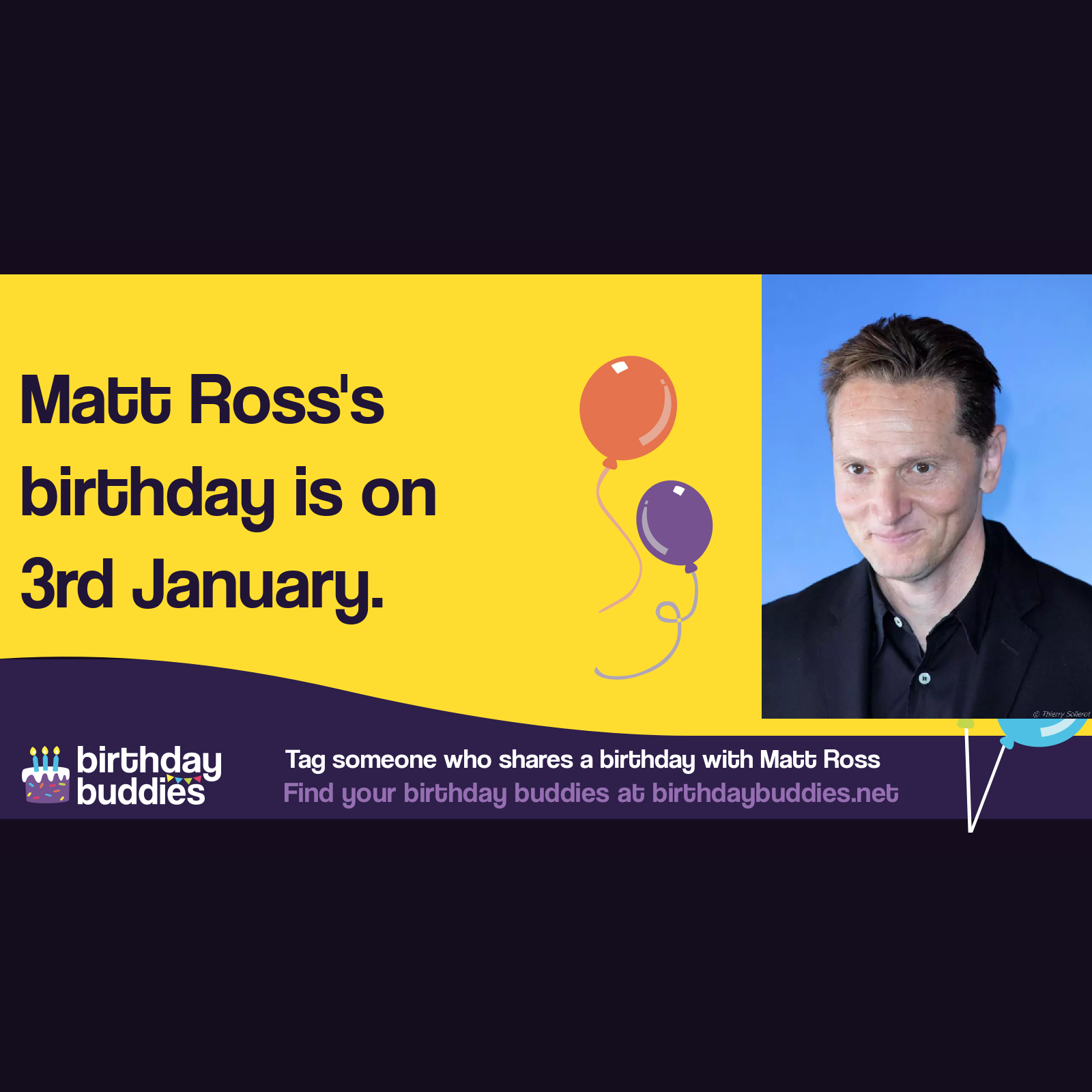 Matt Ross's birthday is 3rd January 1970