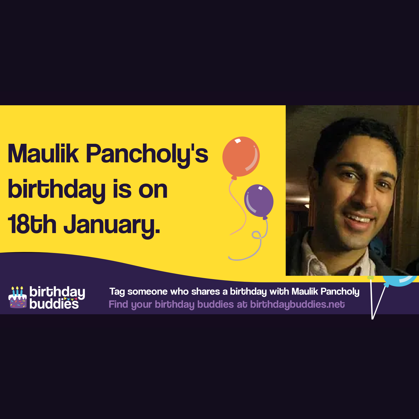 Maulik Pancholy's birthday is 18th January 1974