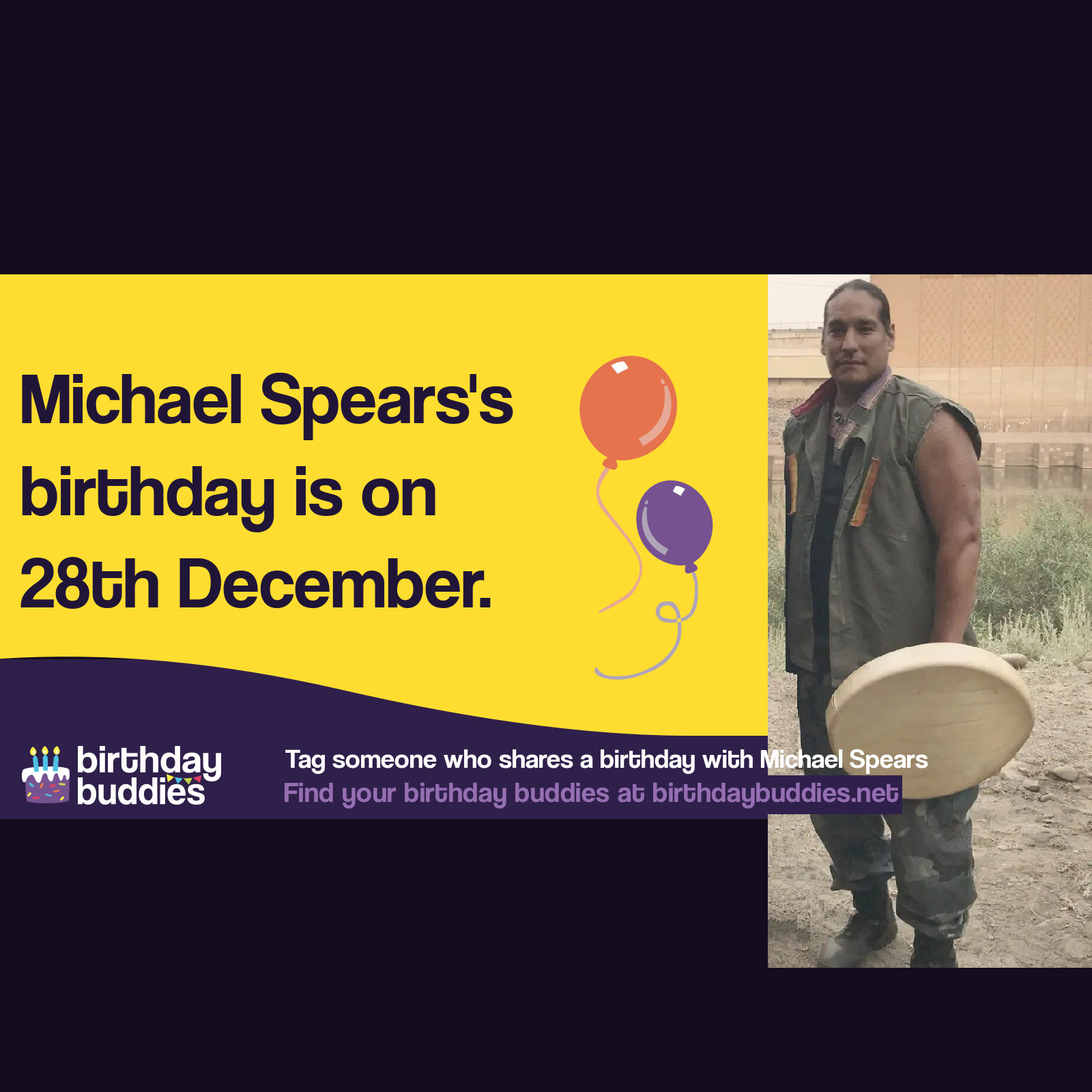 Michael Spears's birthday is 28th December 1977