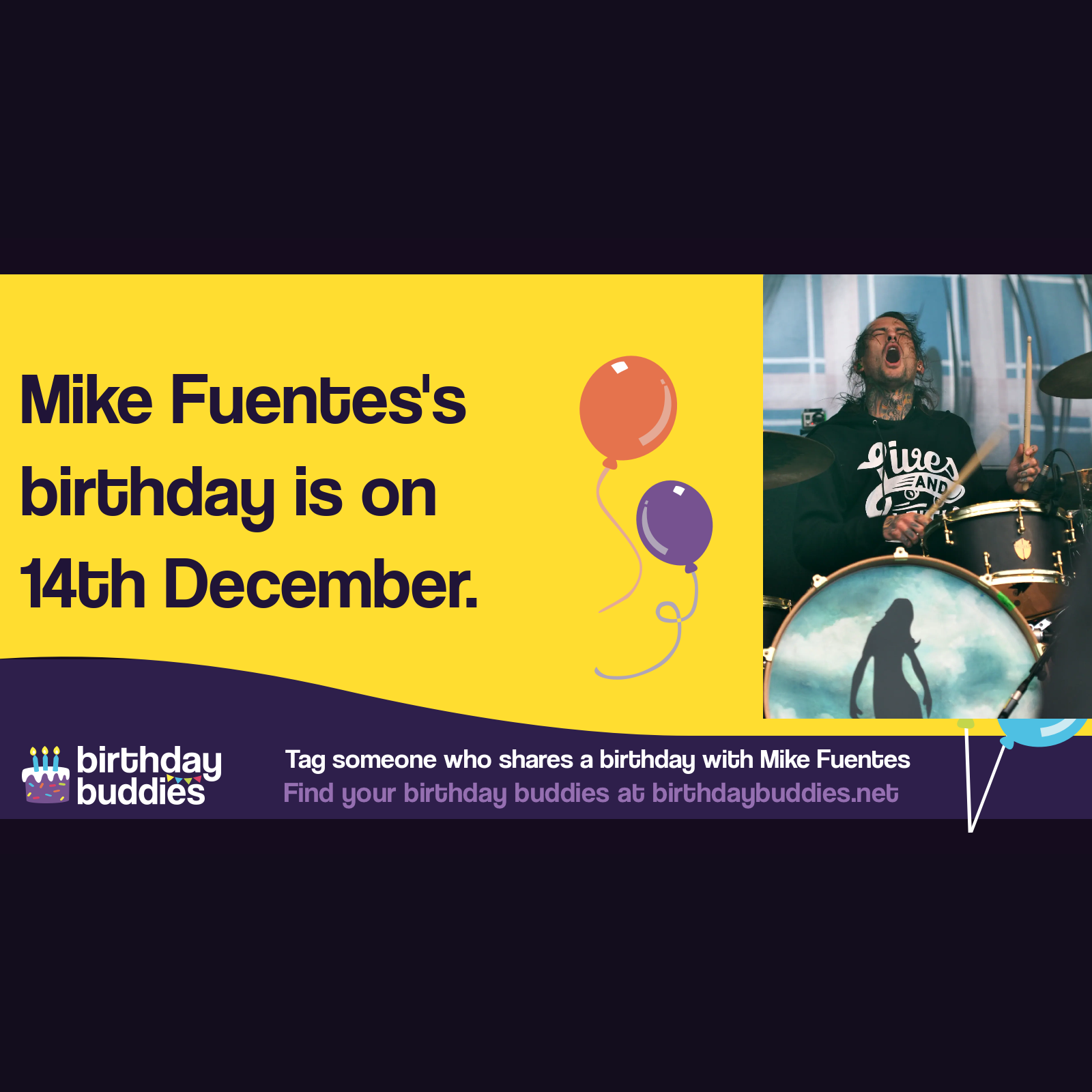 Mike Fuentes's birthday is 14th December 1984