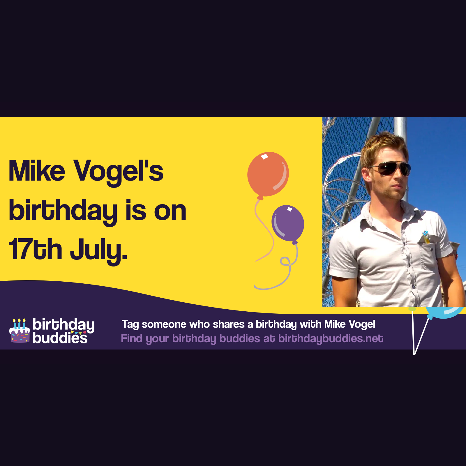 Mike Vogel's birthday is 17th July 1979
