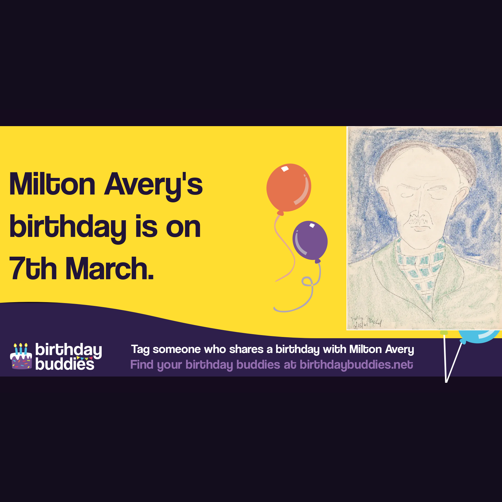 Milton Avery's birthday was 7th March 1885