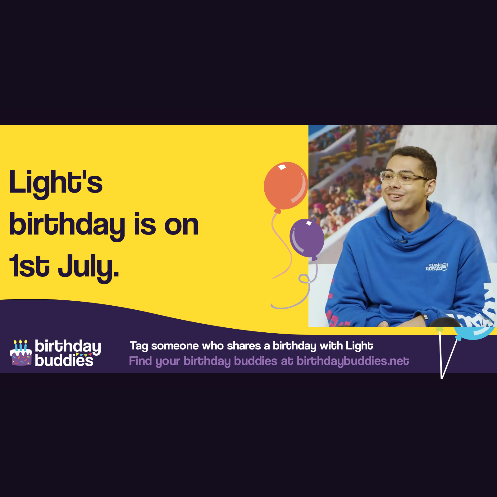 Light's birthday is 1st July 2004