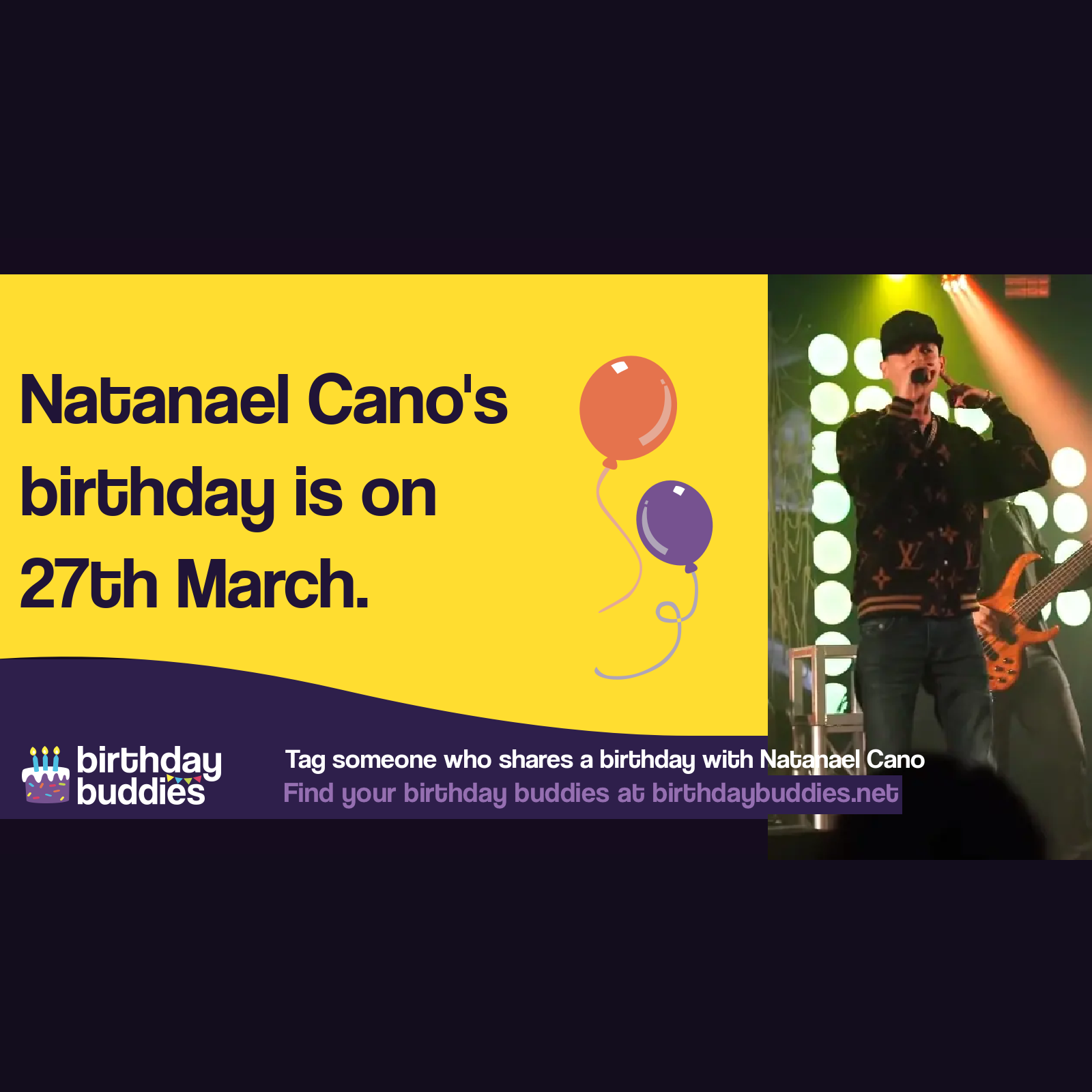 Natanael Cano's birthday is 27th March 2001
