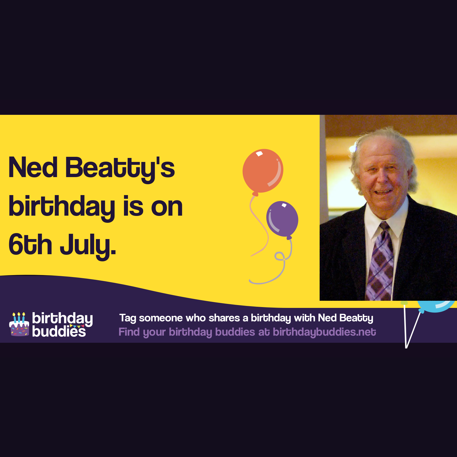 Ned Beatty's birthday was 6th July 1937