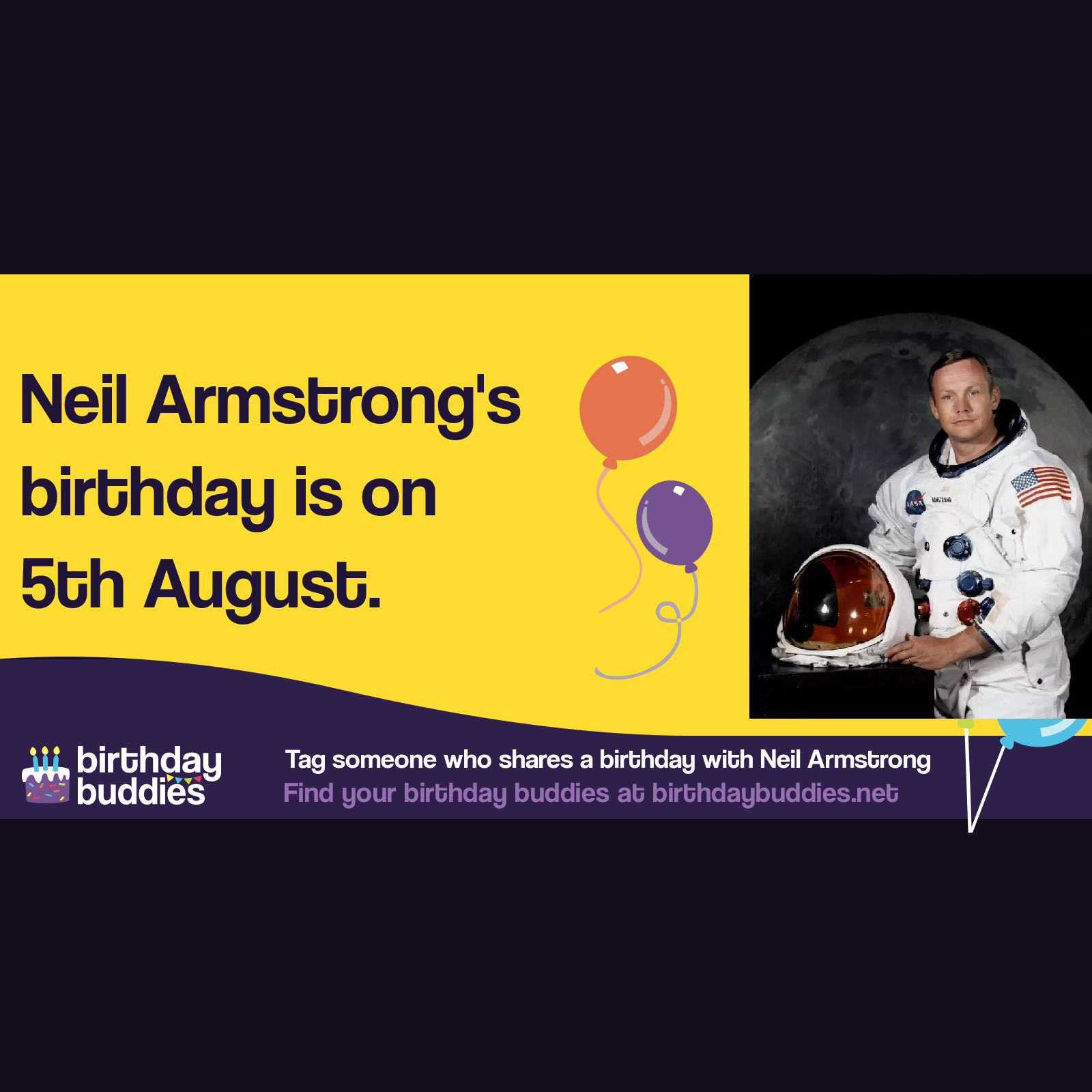Neil Armstrong's birthday was 5th August 1930