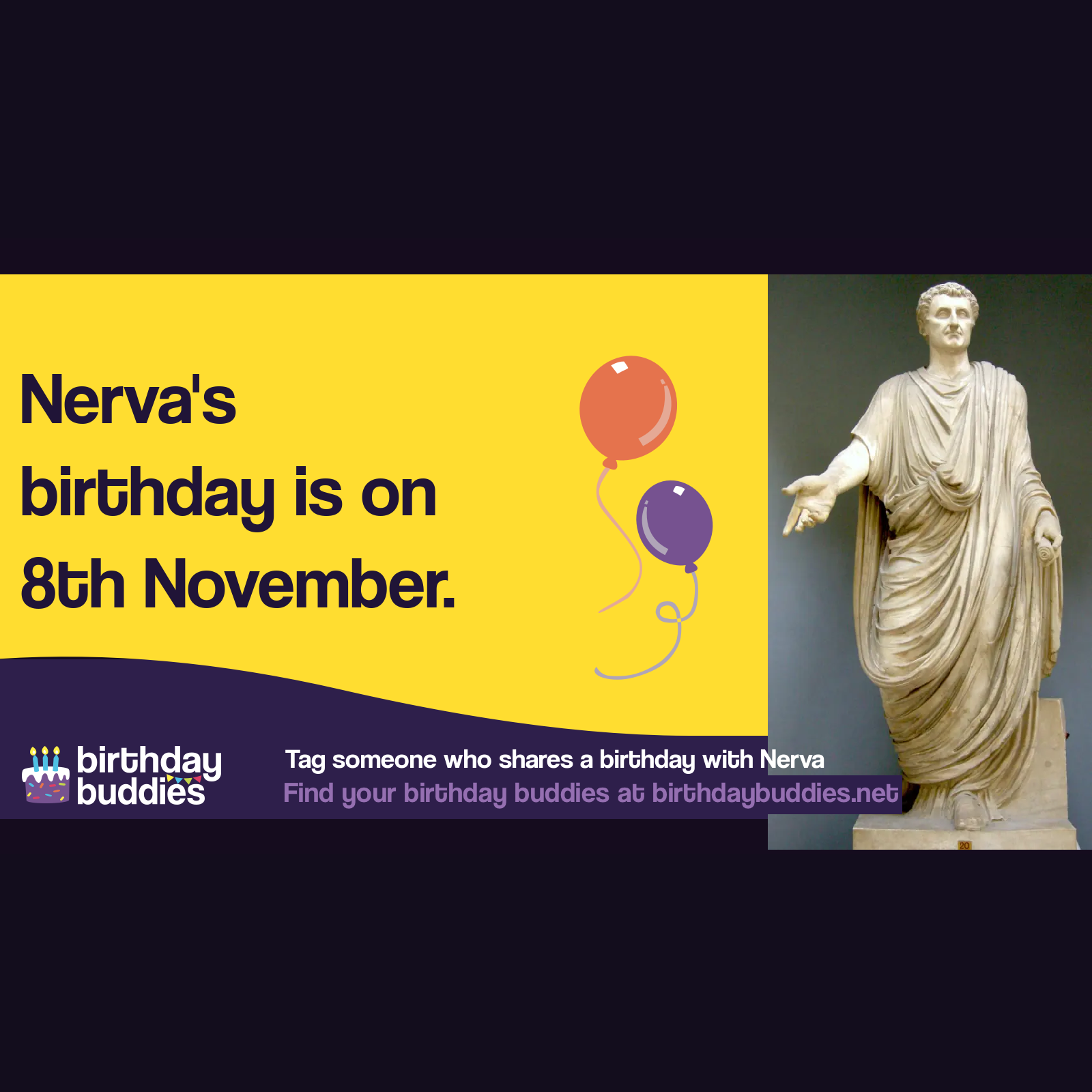 Nerva's birthday was 8th November 0030