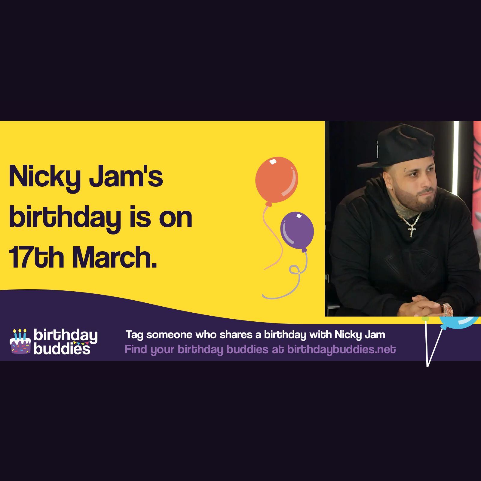 Nicky Jam's birthday is 17th March 1981