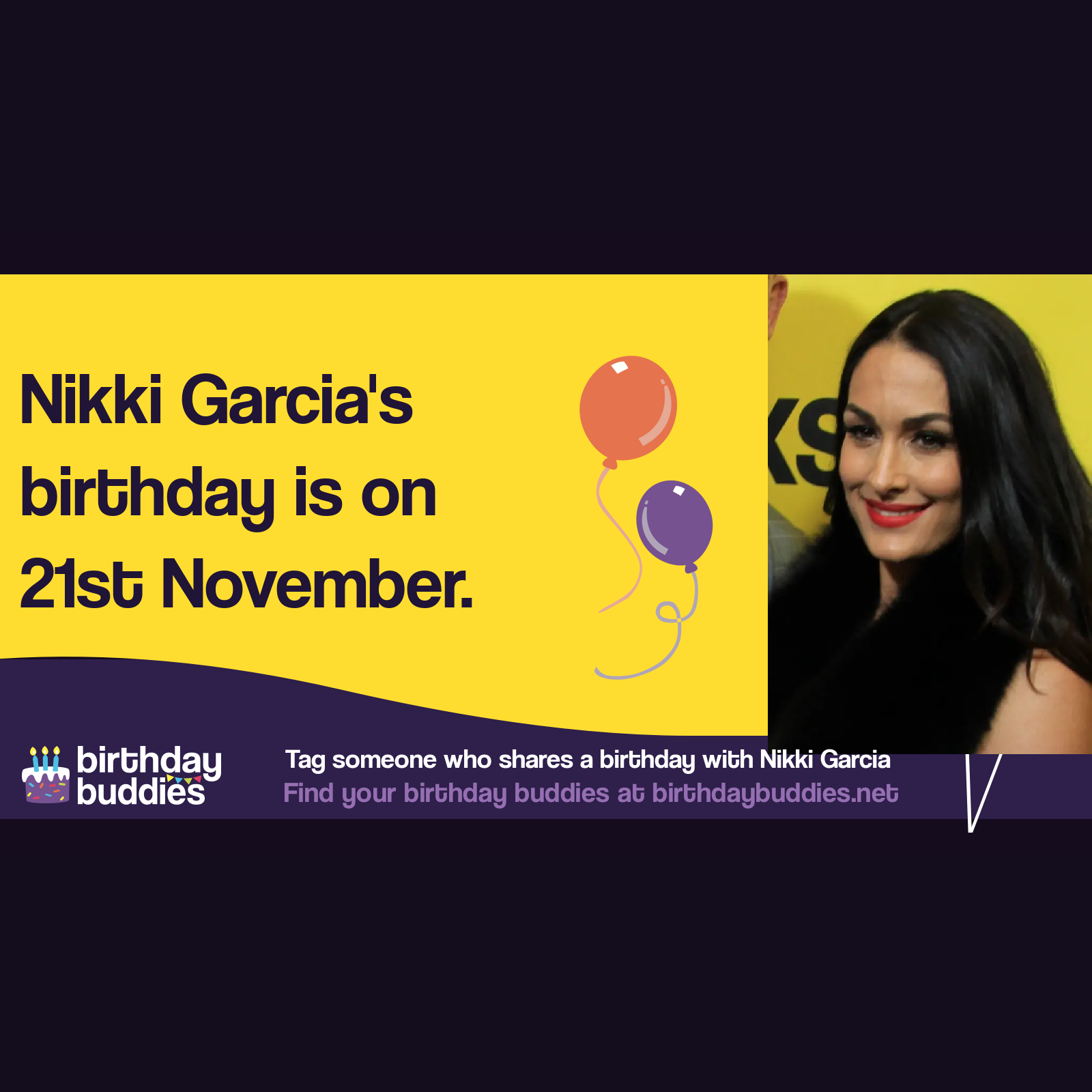 Nikki Garcia's birthday is 21st November 1983