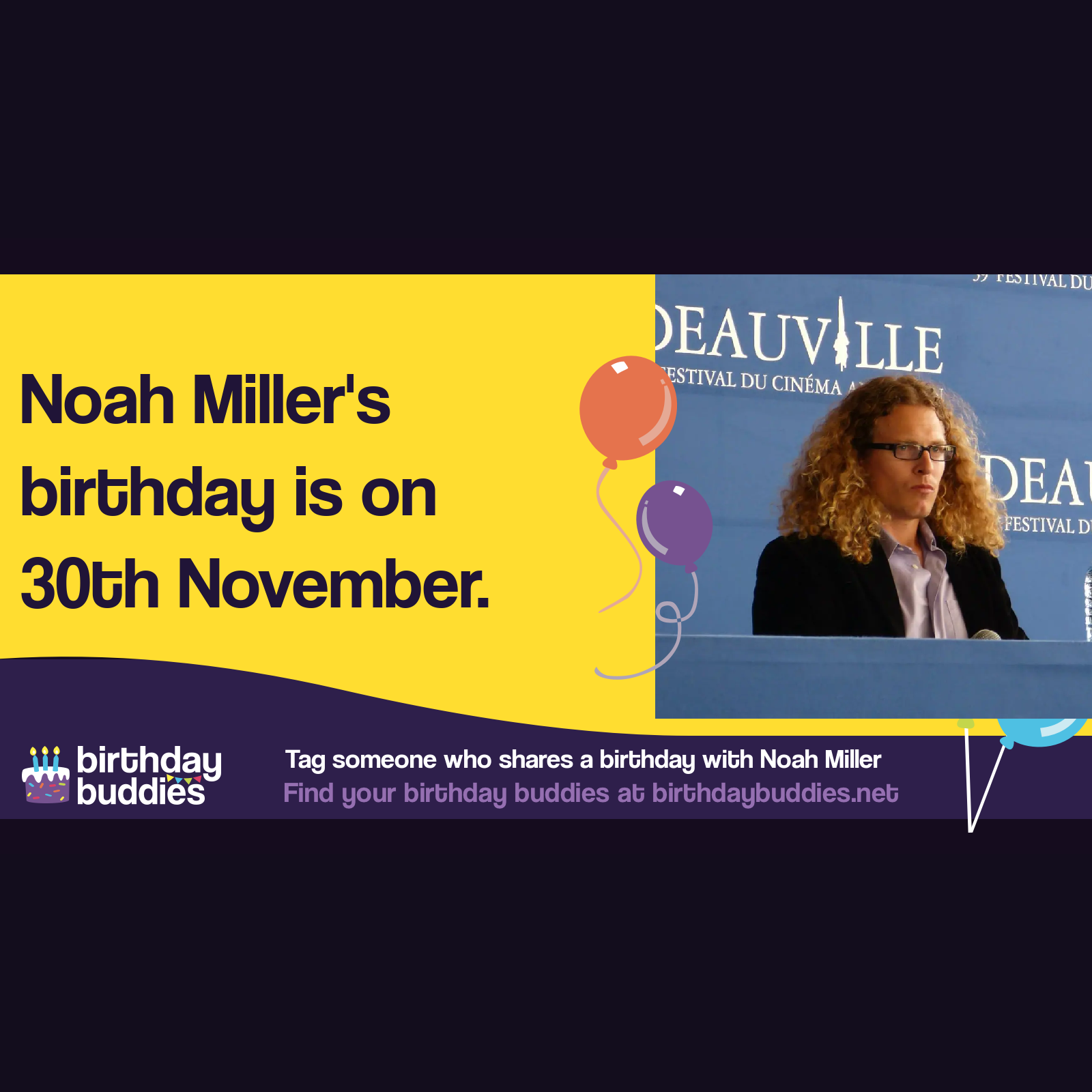 Noah Miller's birthday is 30th November 1899