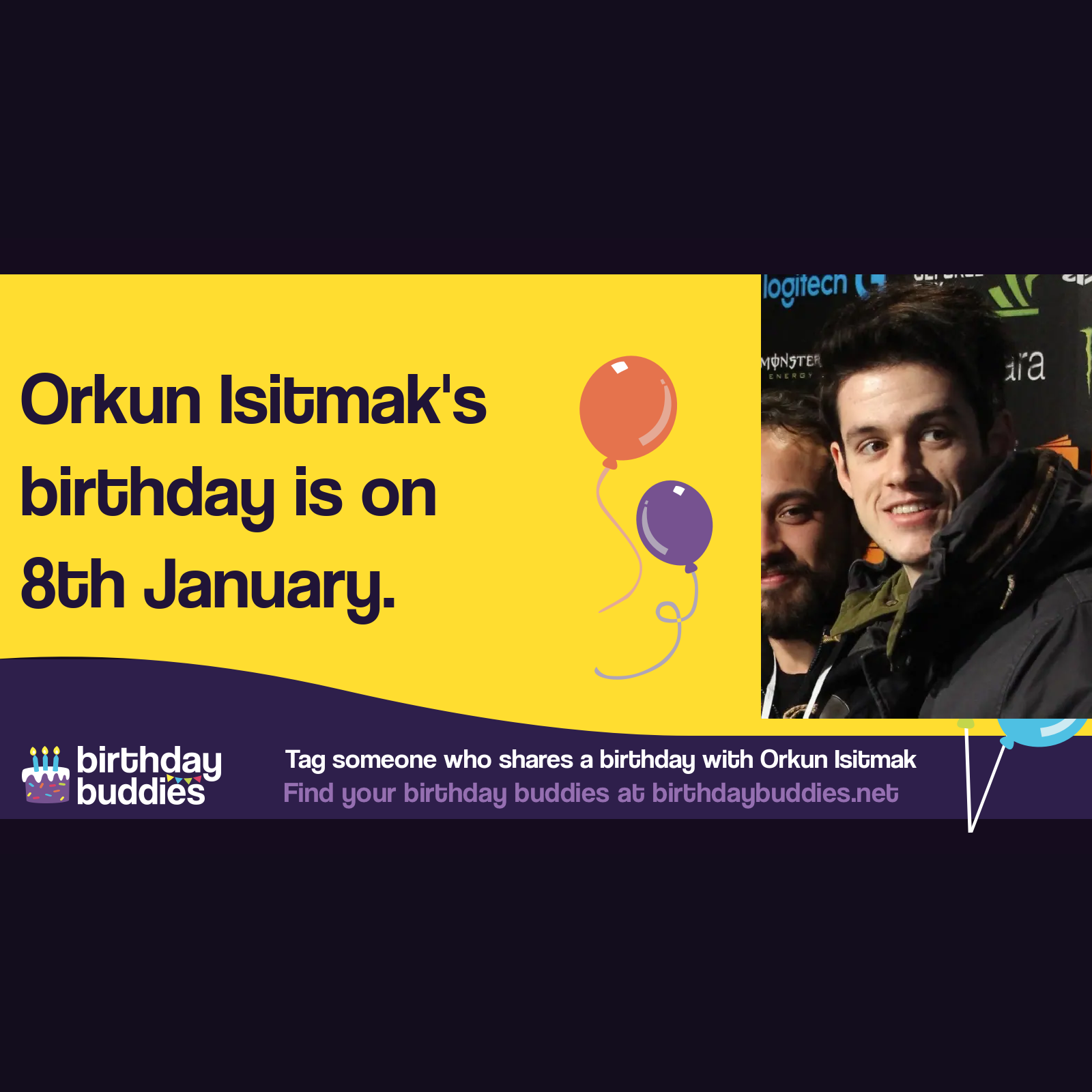 Orkun Isitmak's birthday is 8th January 1996