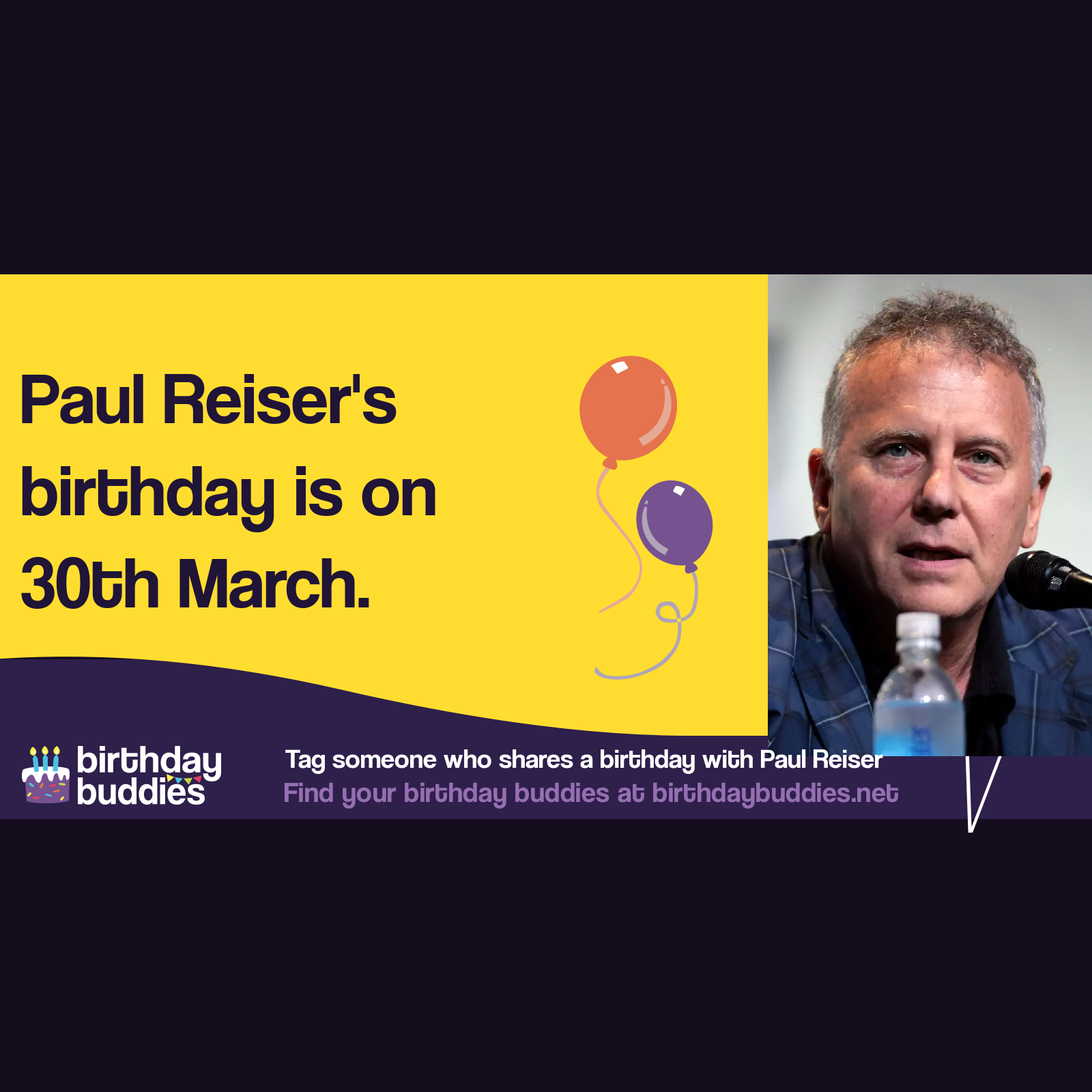 Paul Reiser's birthday is 30th March 1957