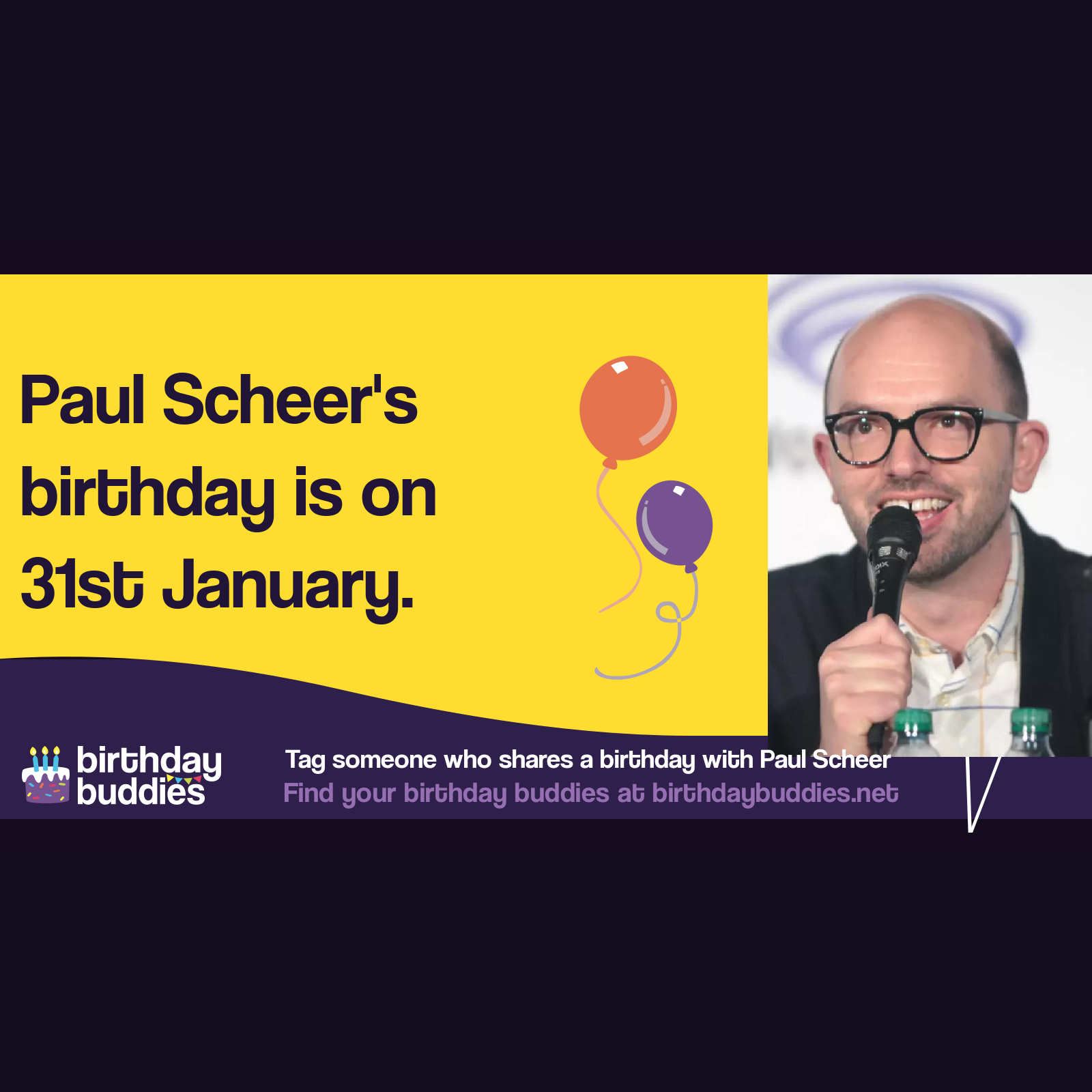 Paul Scheer's birthday is 31st January 1976