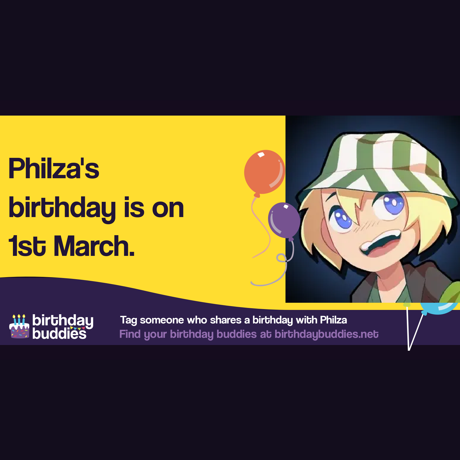 Philza's birthday is 1st March 1988