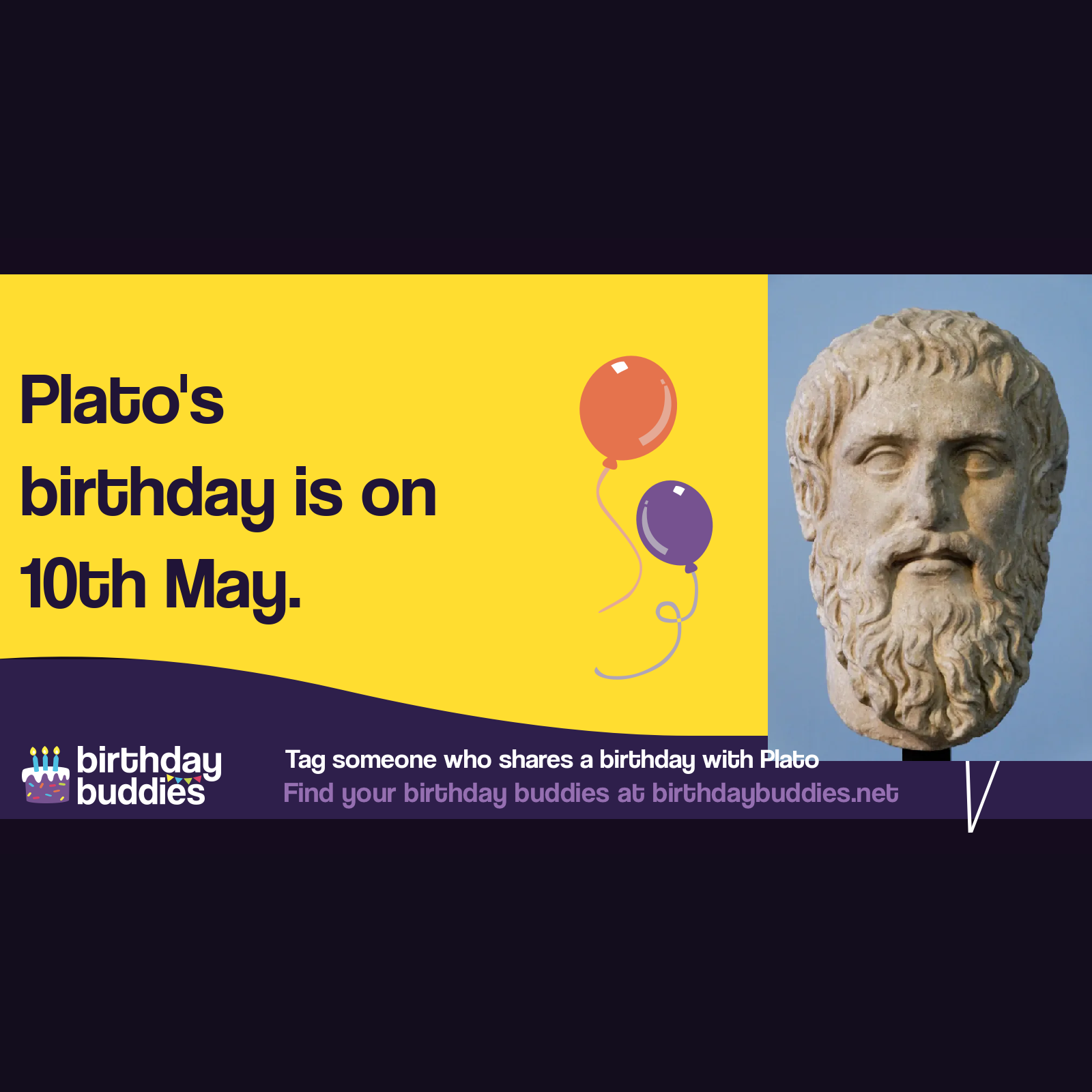 Plato's birthday was 10th May -0427