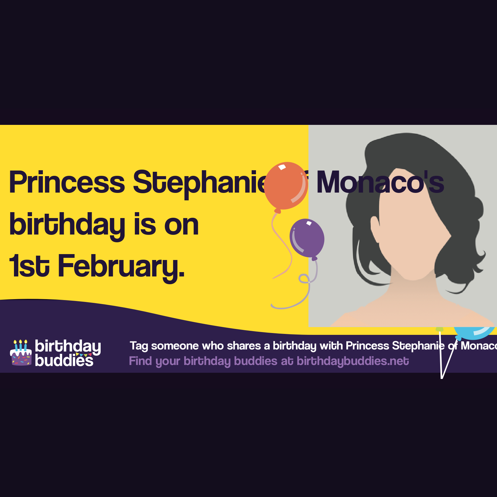 Princess Stéphanie of Monaco's birthday is 1st February 1965