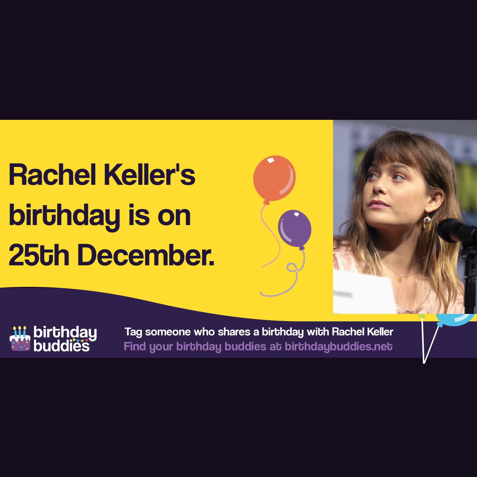 Rachel Keller's birthday is 25th December 1992