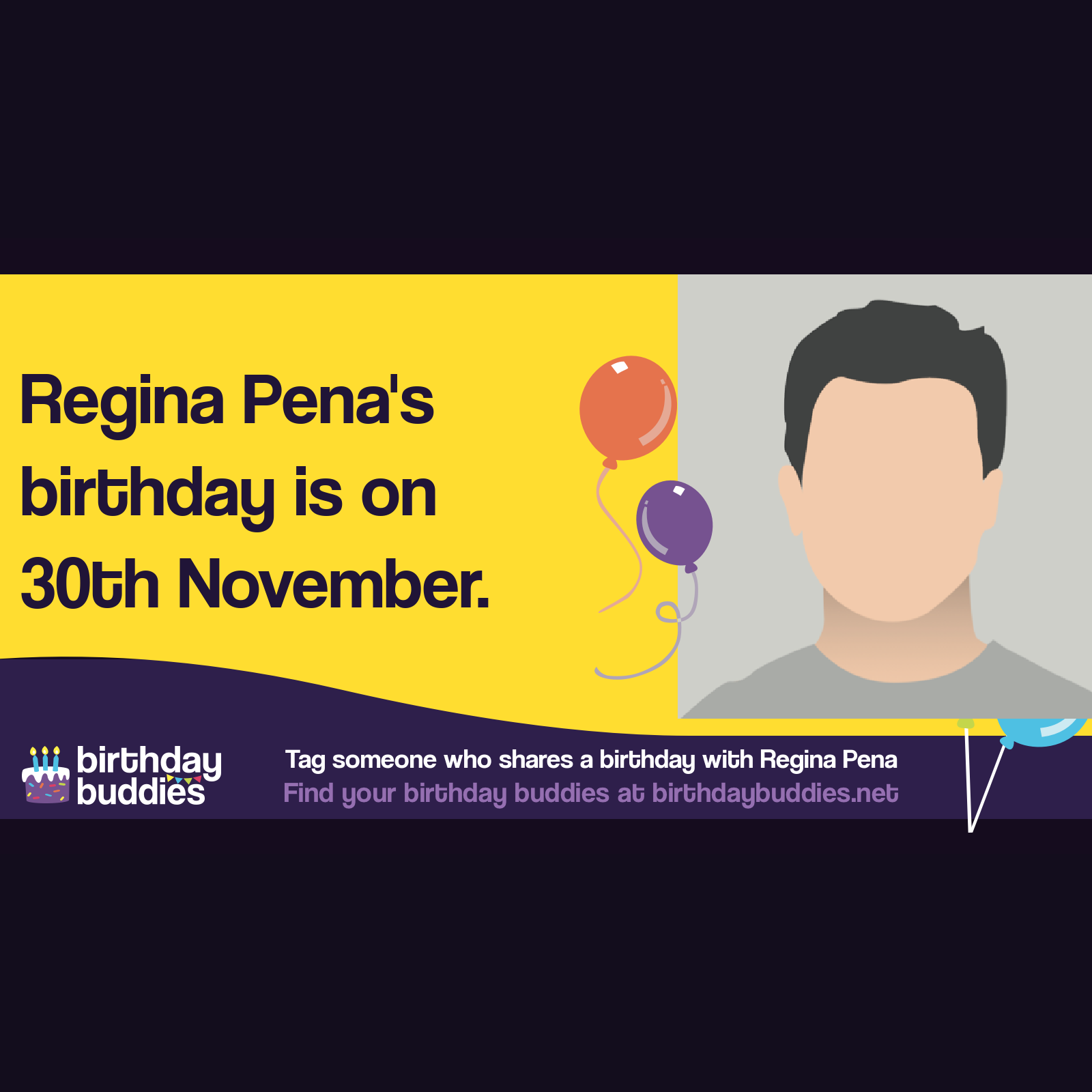 Regina Pena's birthday was 30th November 1951