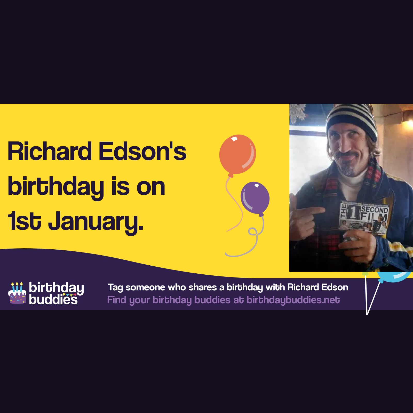 Richard Edson's birthday is 1st January 1954