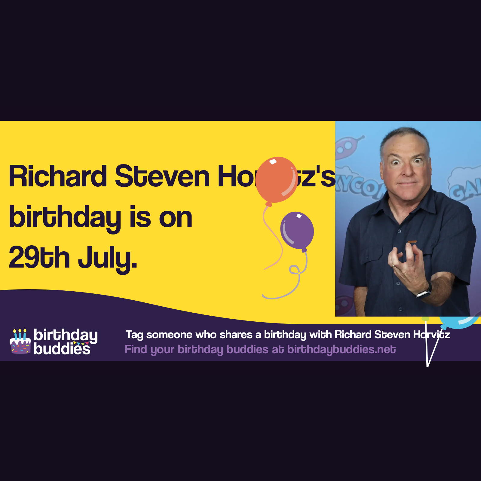 Richard Steven Horvitz's birthday is 29th July 1966