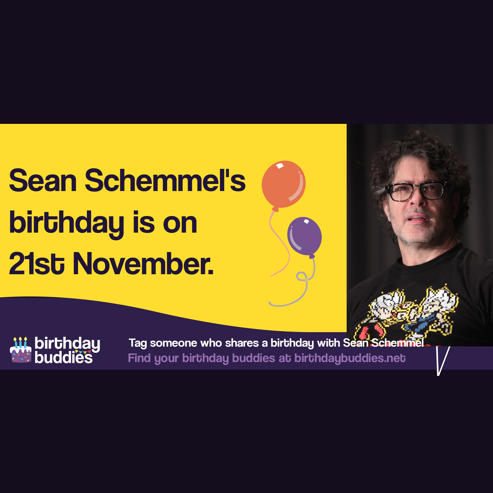 Sean Schemmel's birthday is 21st November 1968