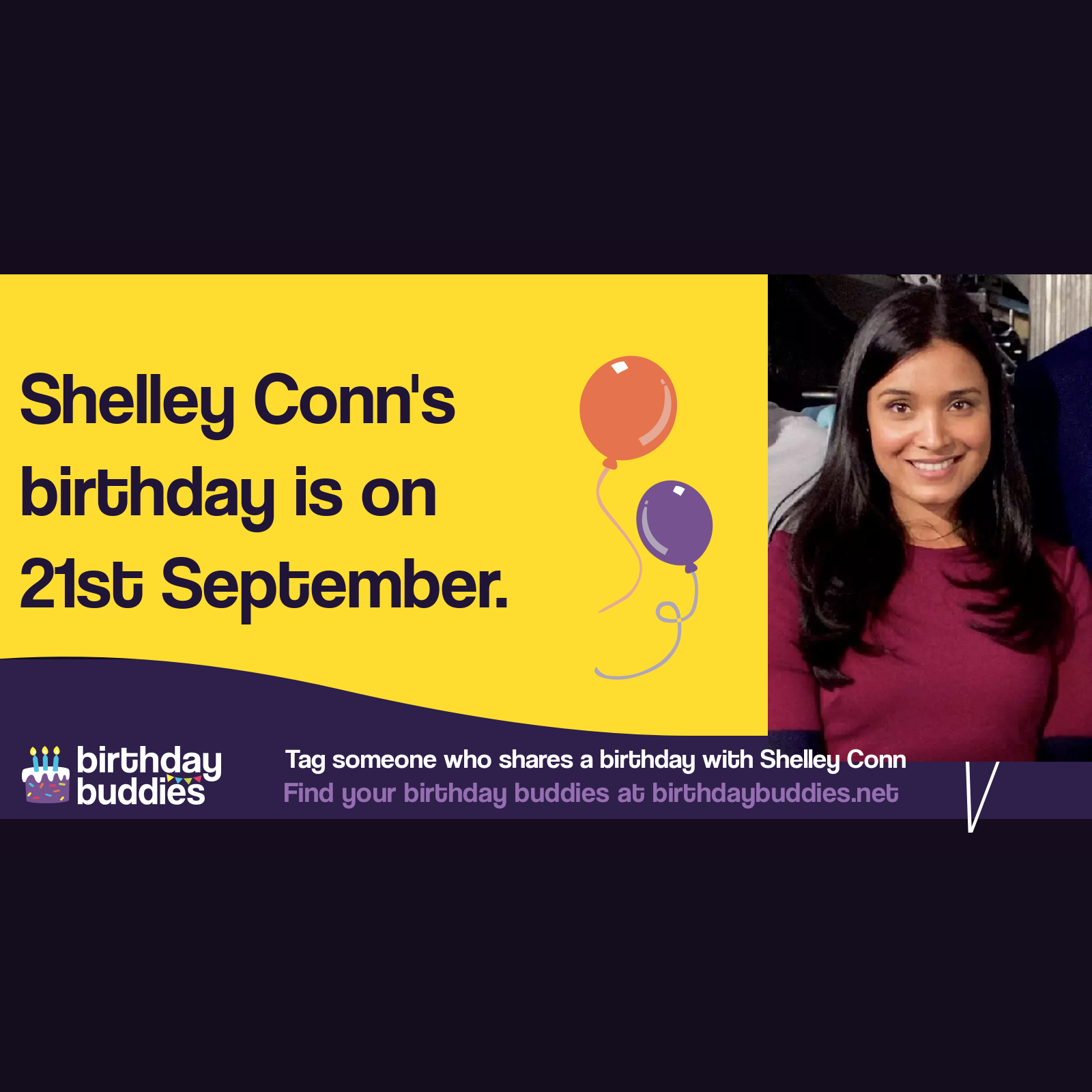 Shelley Conn's birthday is 21st September 1976