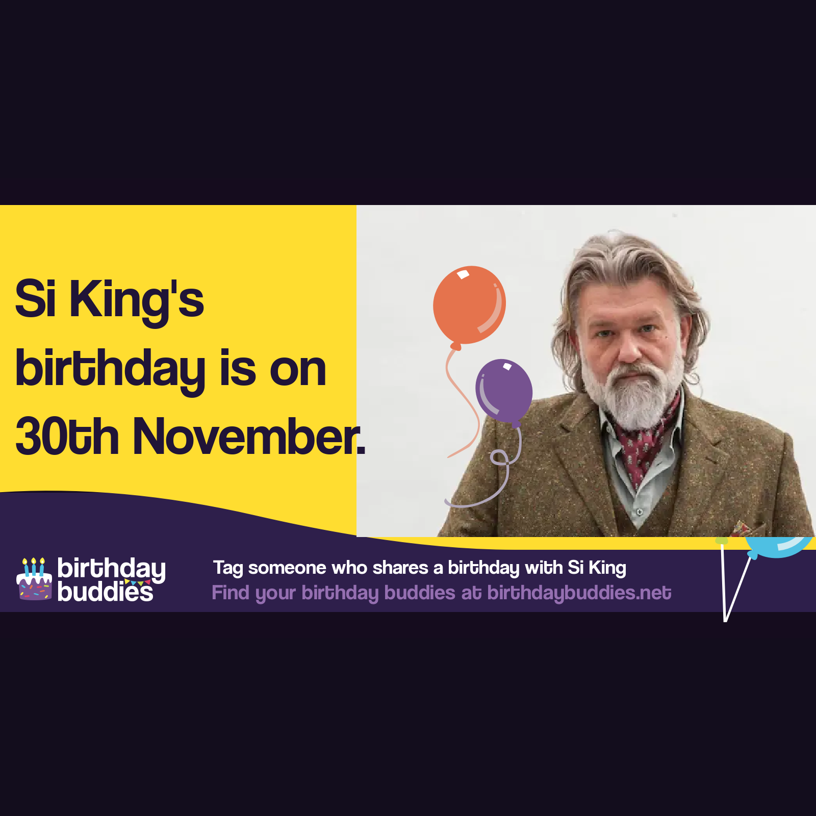Si King's birthday is 30th November 1966
