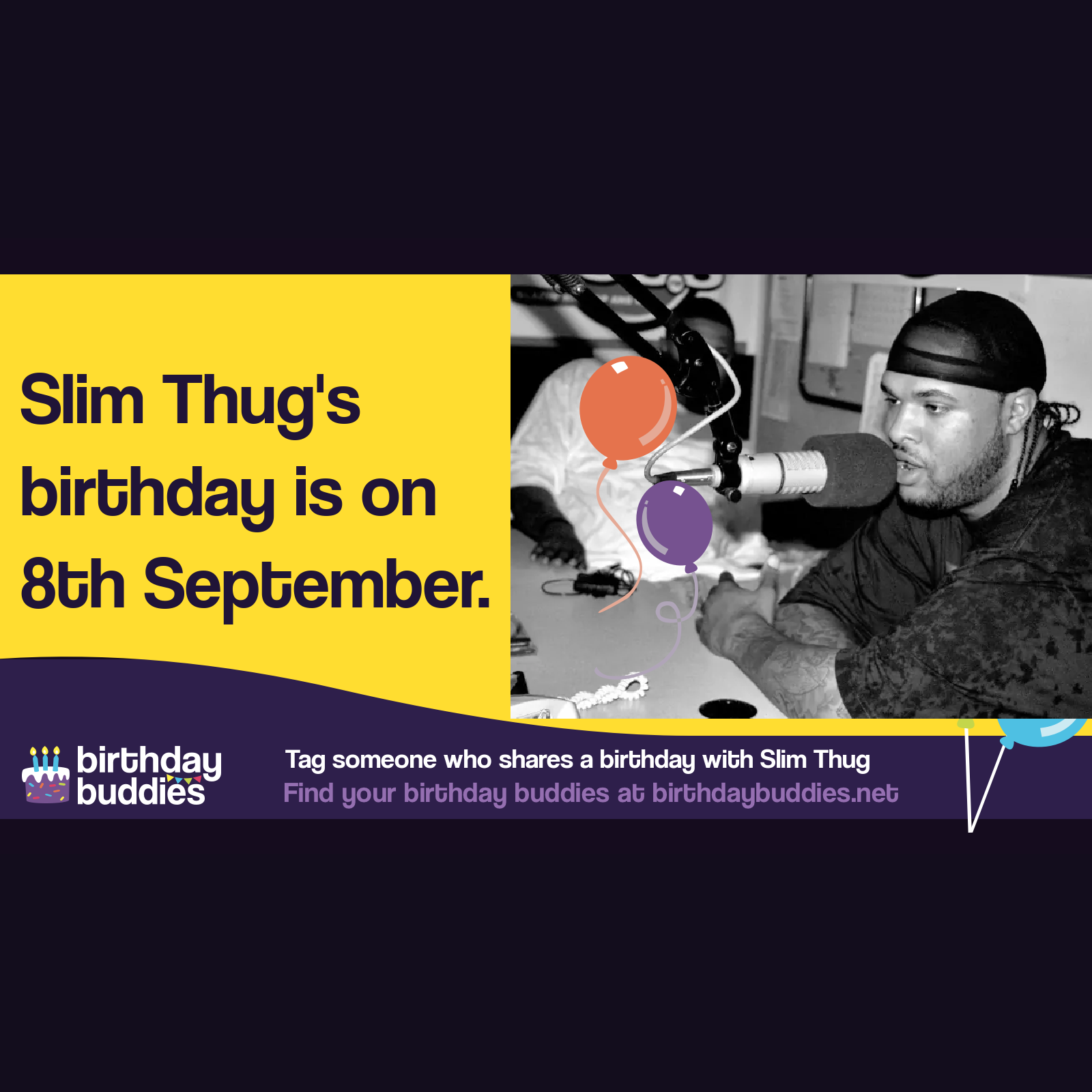 Slim Thug's birthday is 8th September 1980