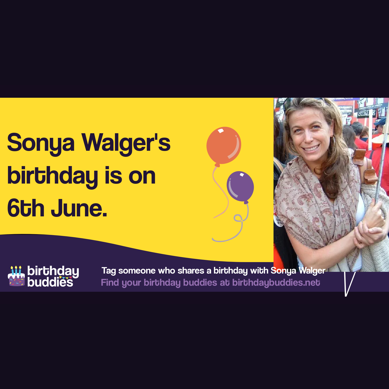 Sonya Walger's birthday is 6th June 1974