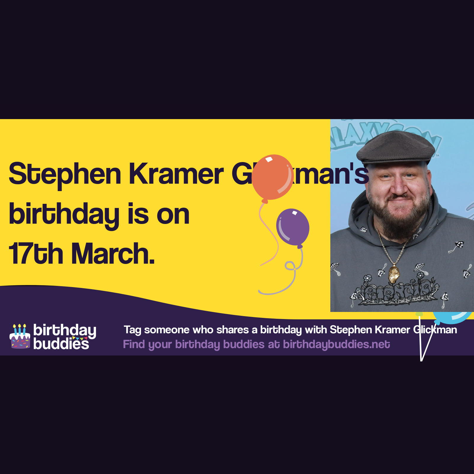 Stephen Kramer Glickman's birthday is 17th March 1979