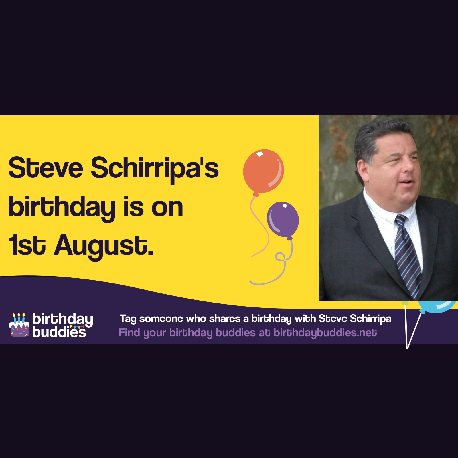 Steve Schirripa's birthday is 1st August 1958