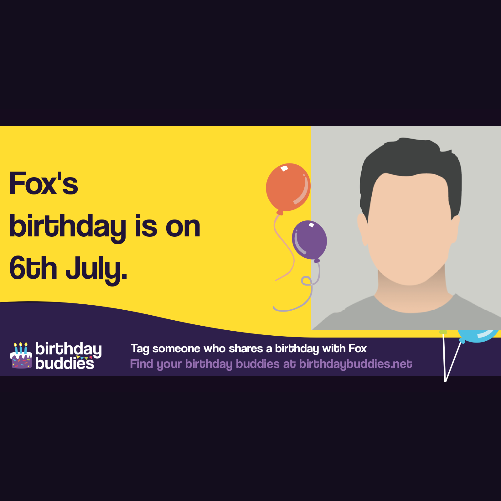 Fox's birthday was 6th July 1918