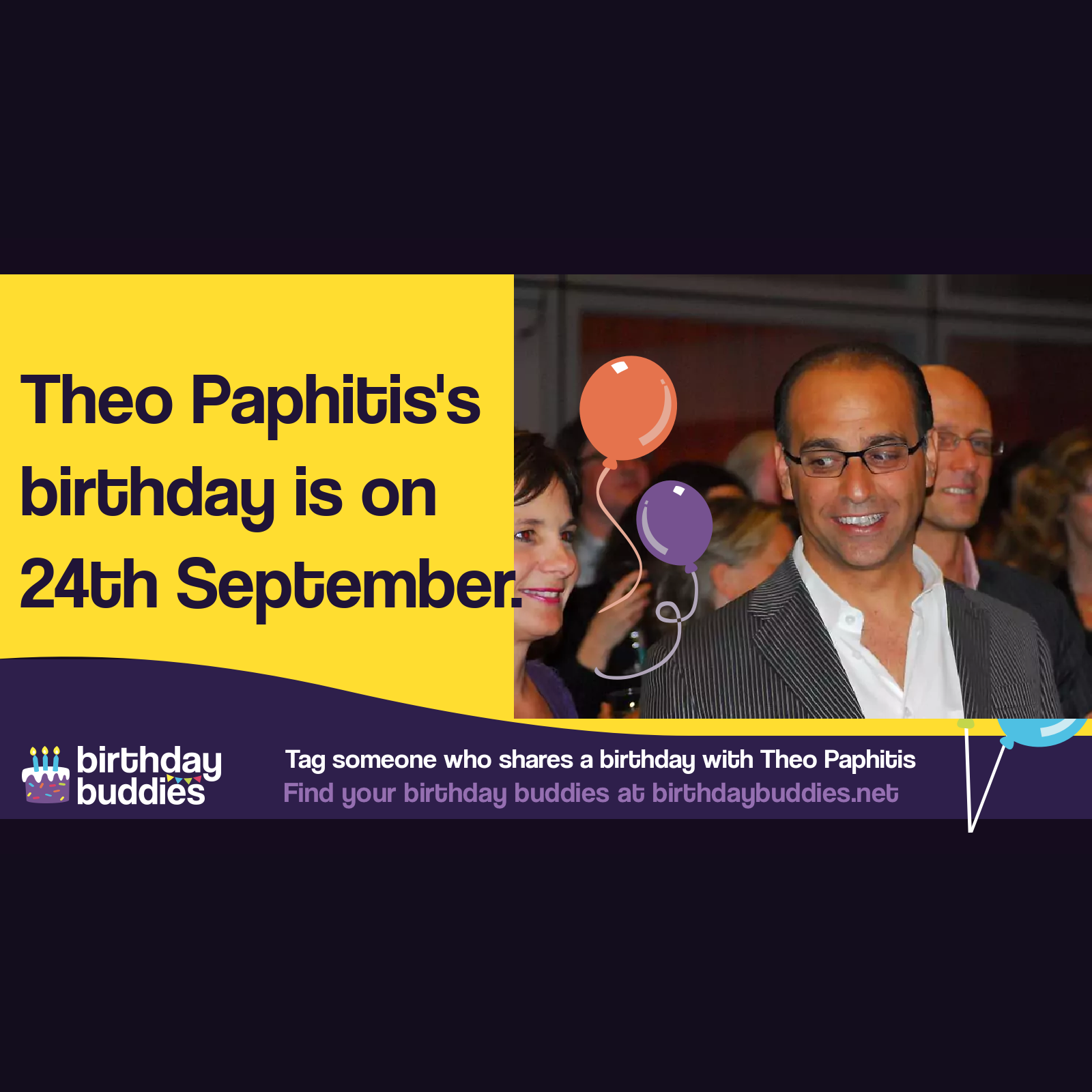 Theo Paphitis's birthday is 24th September 1959