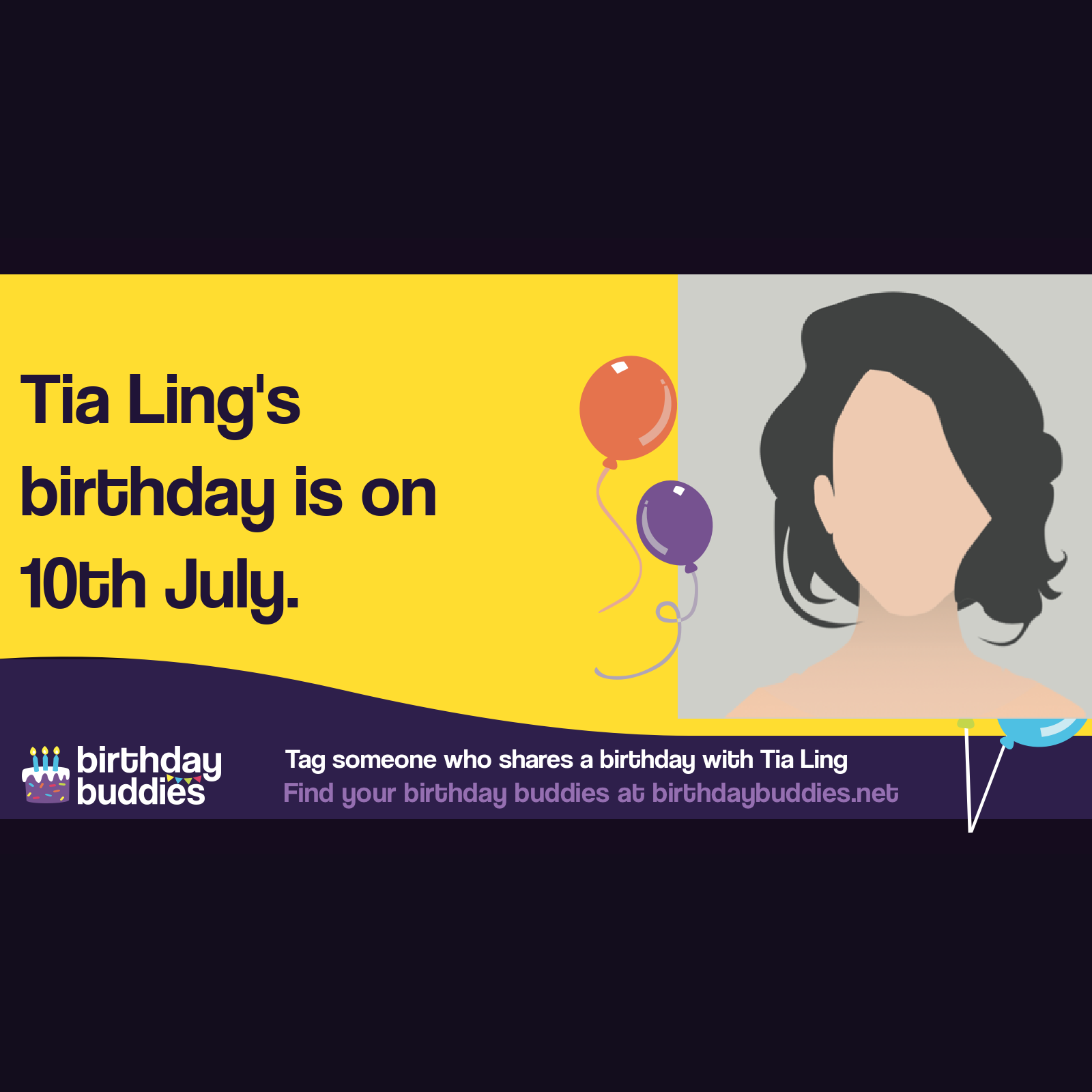 Tia Lings Birthday Is 10th July 1974